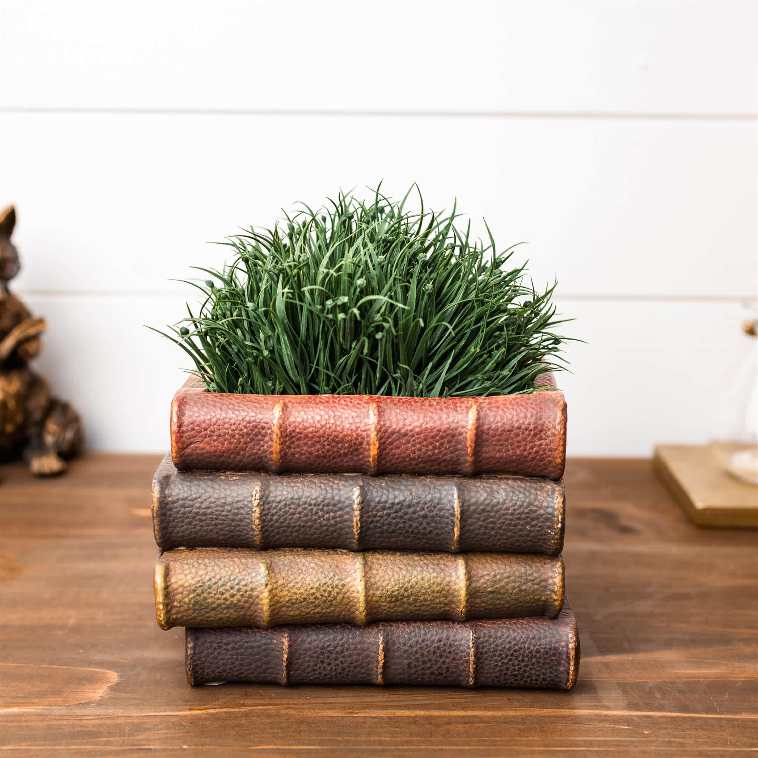 Melrose International Decorative Book Stack Vase 5"H in the Decorative ...