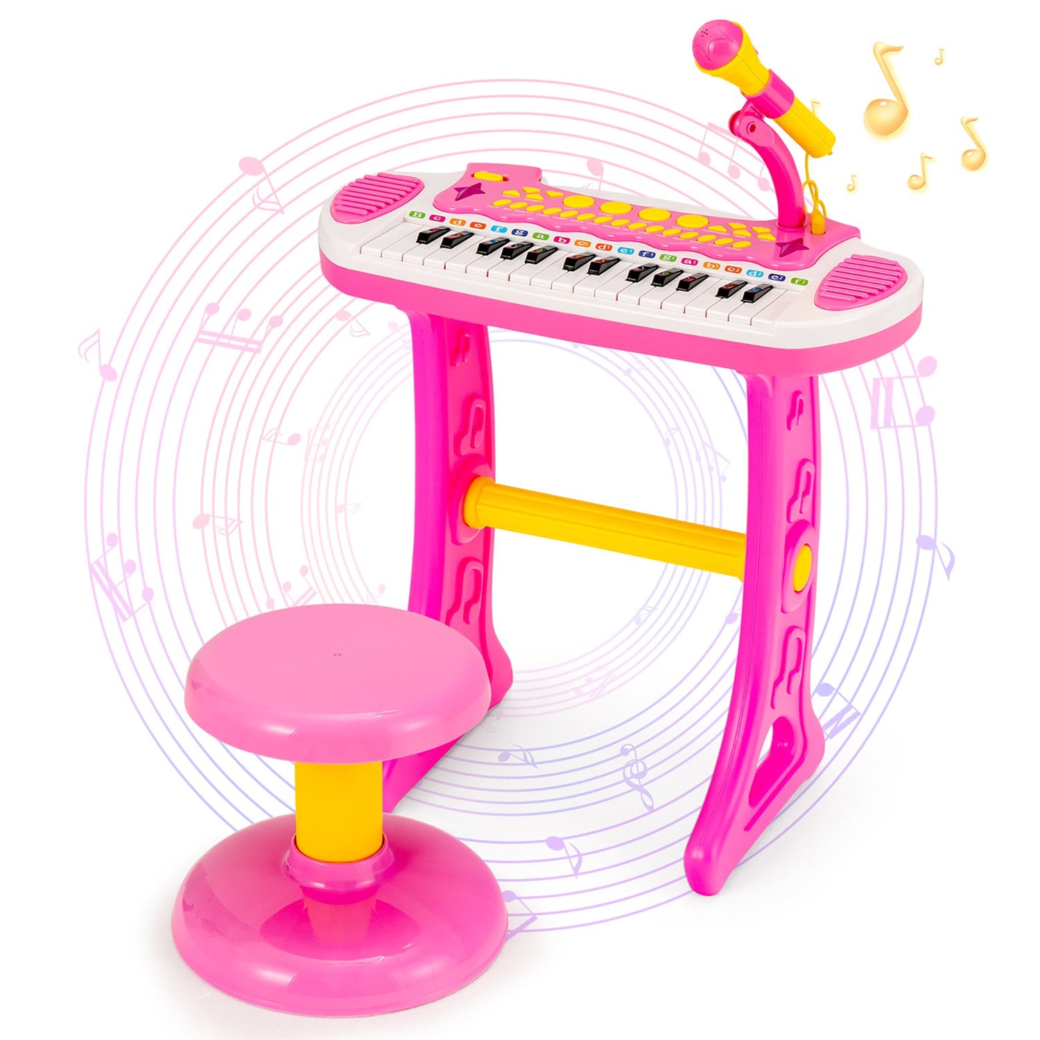 Costway 31 Key Kids Piano Keyboard Toy Toddler Musical Instrument with ...