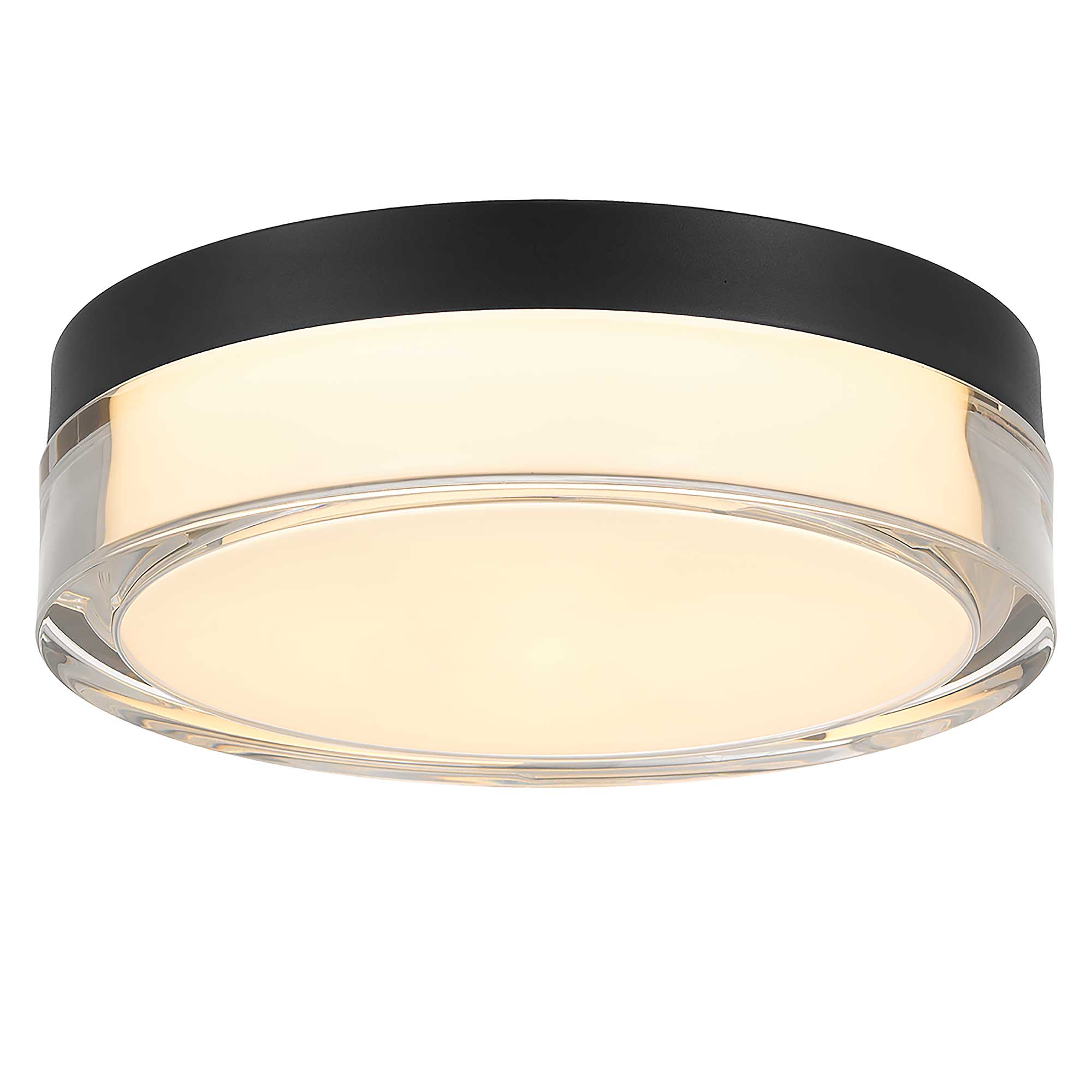 Blisstyle 9 Inch Black Integrated LED Flush Mount Lighting for Dining ...