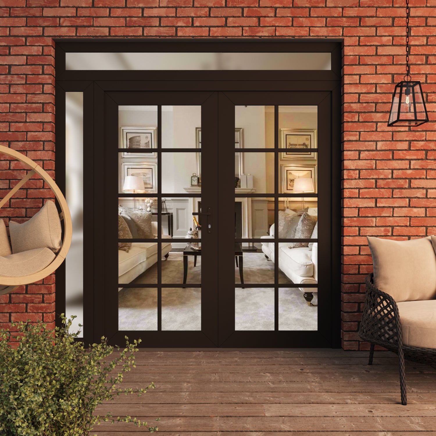 Vdom doors VDOMDOORS CYNEX866106 Exterior Prehung Steel Door with ...