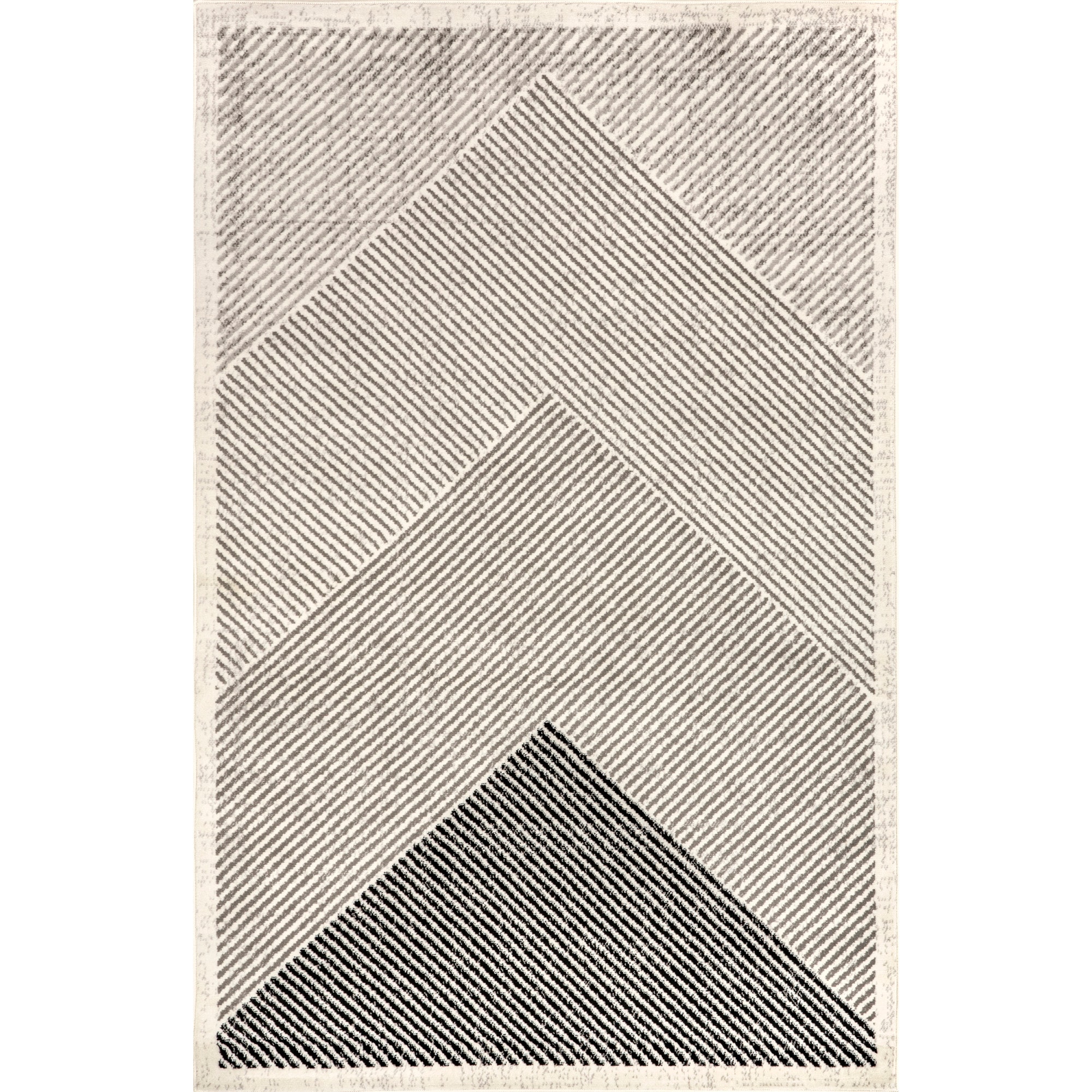 nuLOOM Charline Modern Mountain 5ft. x 8ft. Grey Area Rug in the Rugs ...