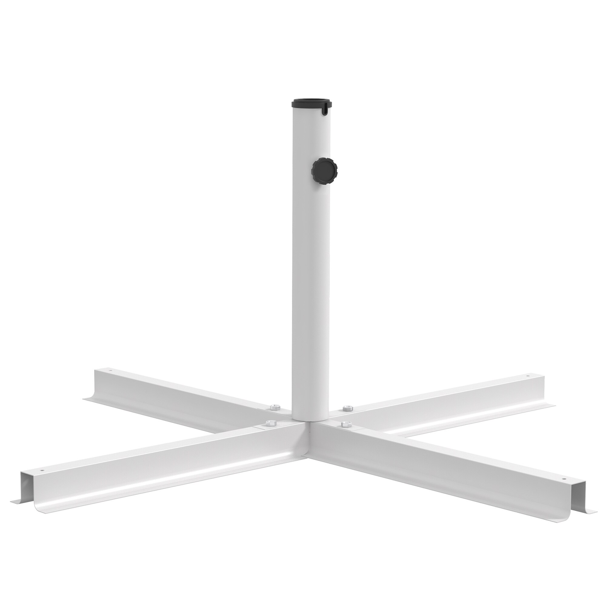 Kahomvis Universal Cross Brace Stand White Patio Umbrella Base AOS ...