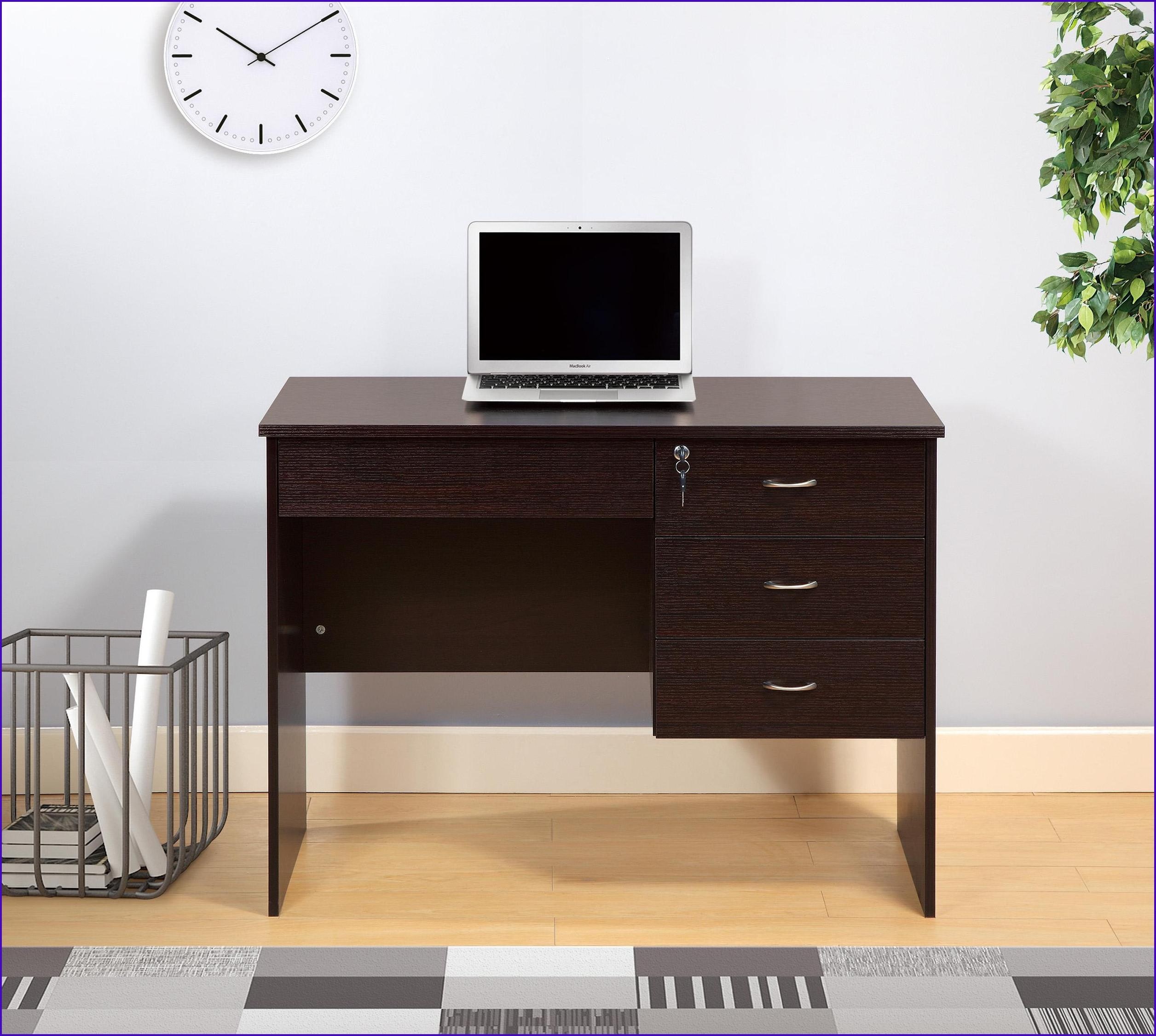 SunJet Desks for Home Office Student 3 Locking Drawers 1 Stationery ...