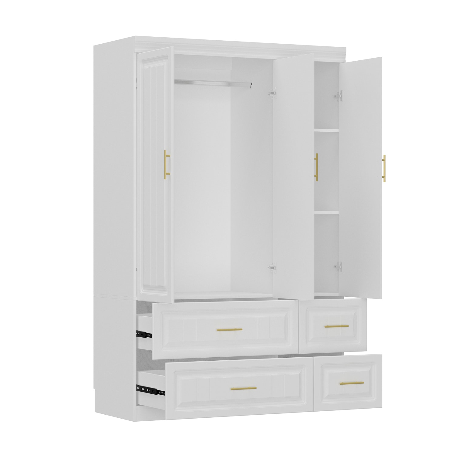 FUFU&GAGA White Armoire H0022-01+02 at Lowes.com