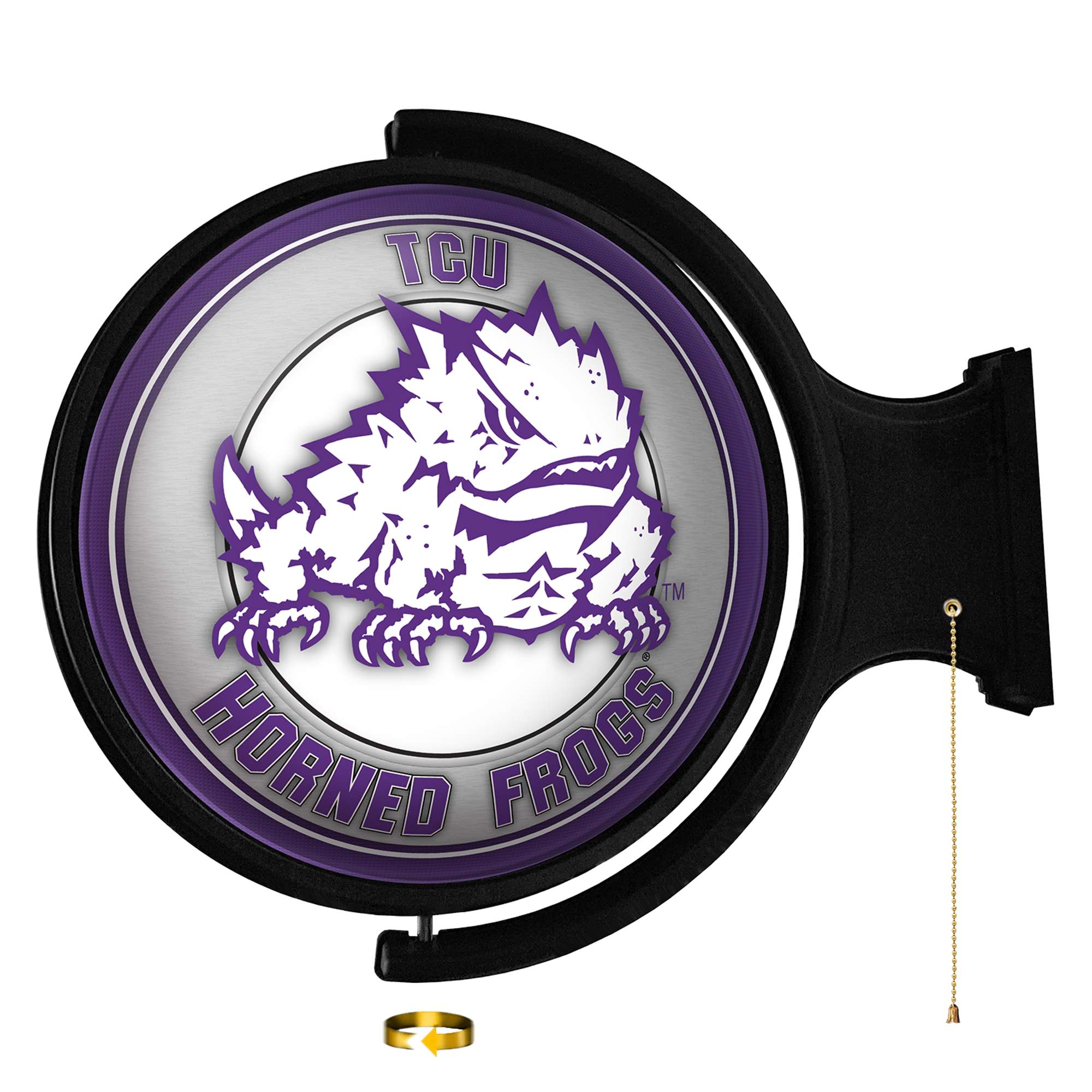 The Fan-Brand TCU Horned Frogs Rotating Wall Lights 23-in Constant LED ...