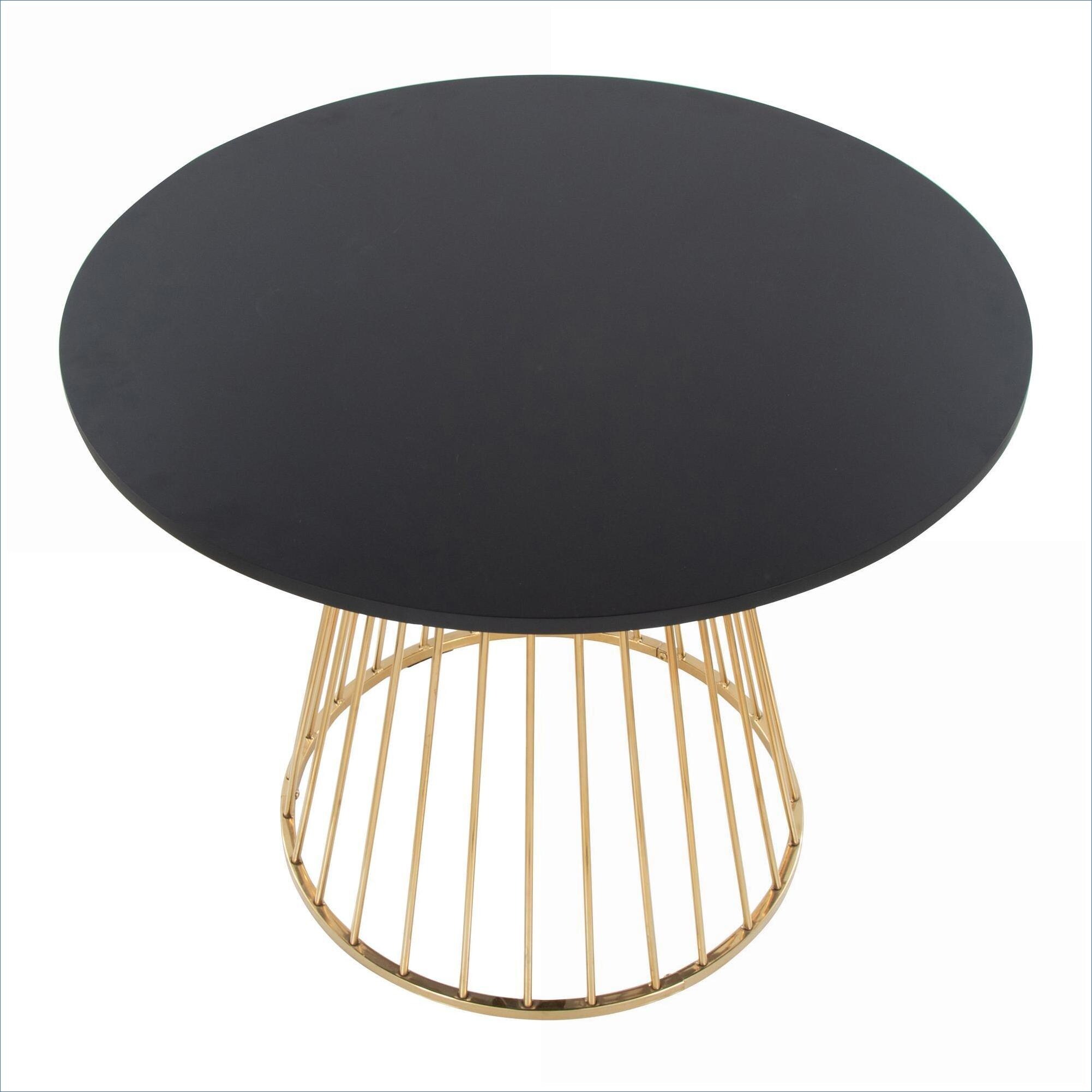Watnature 4-Seat Round Standard Height Indoor Dining Table Contemporary ...