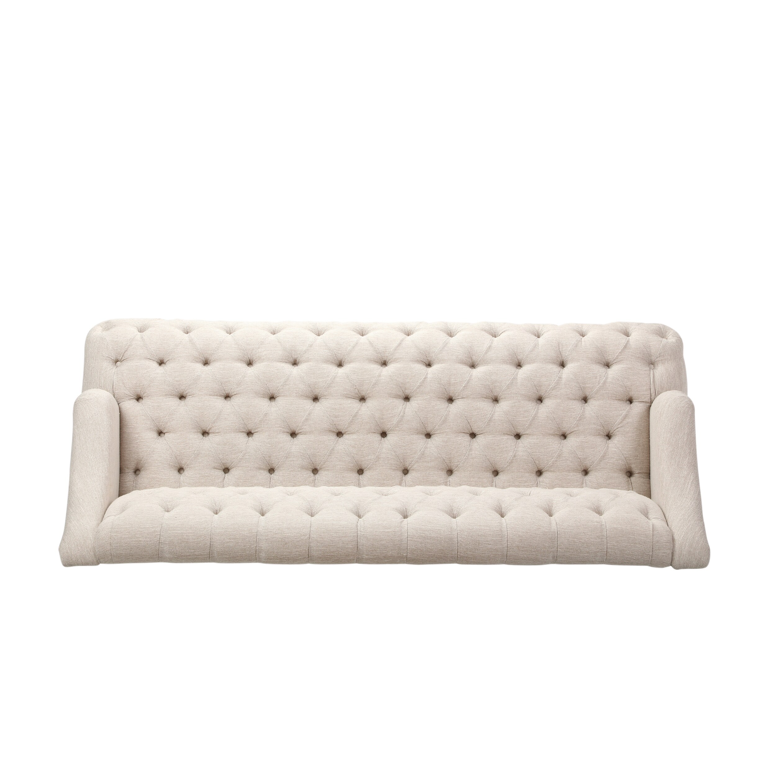 Christopher Knight Home Comfy Sofa Upholstered 3-Seater Wooden Legs ...