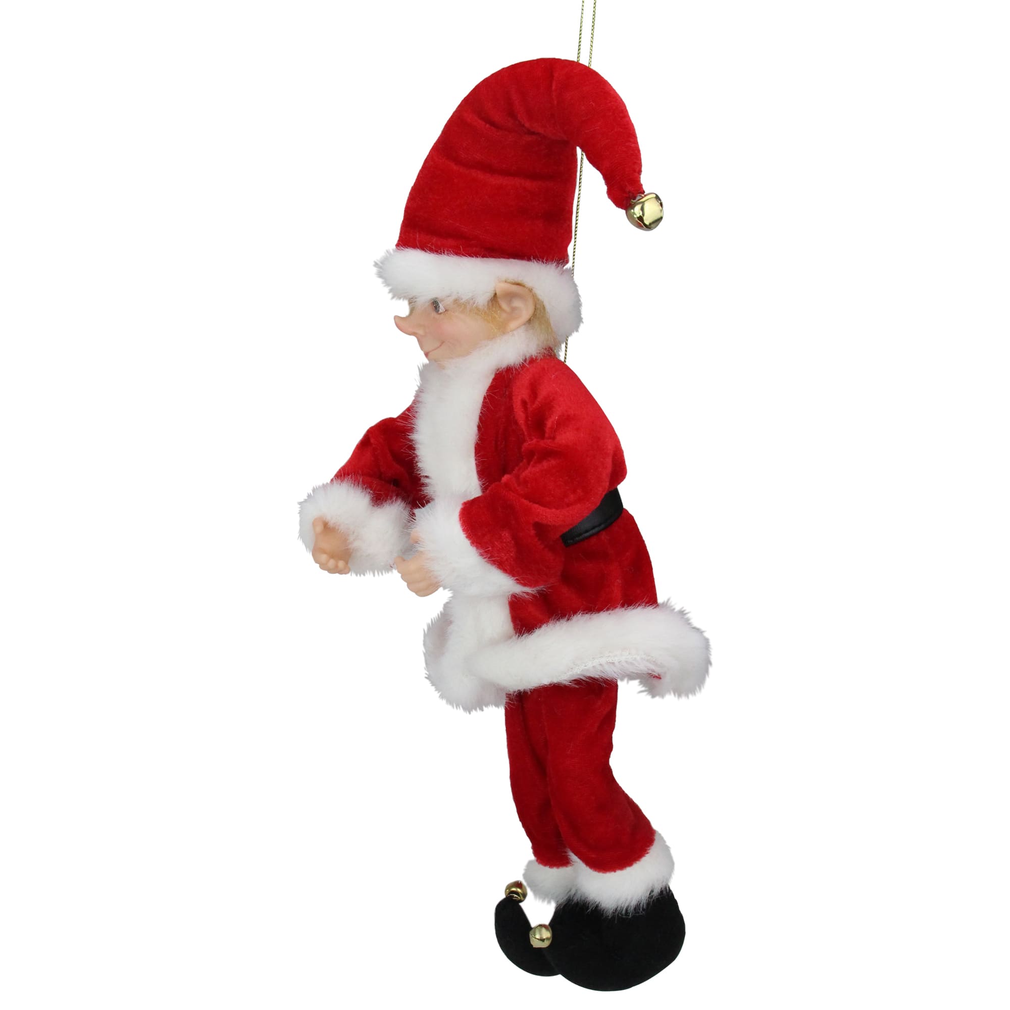 Northlight Bendable Elf in Santa Suit Christmas Figure - 15 inch - Red ...
