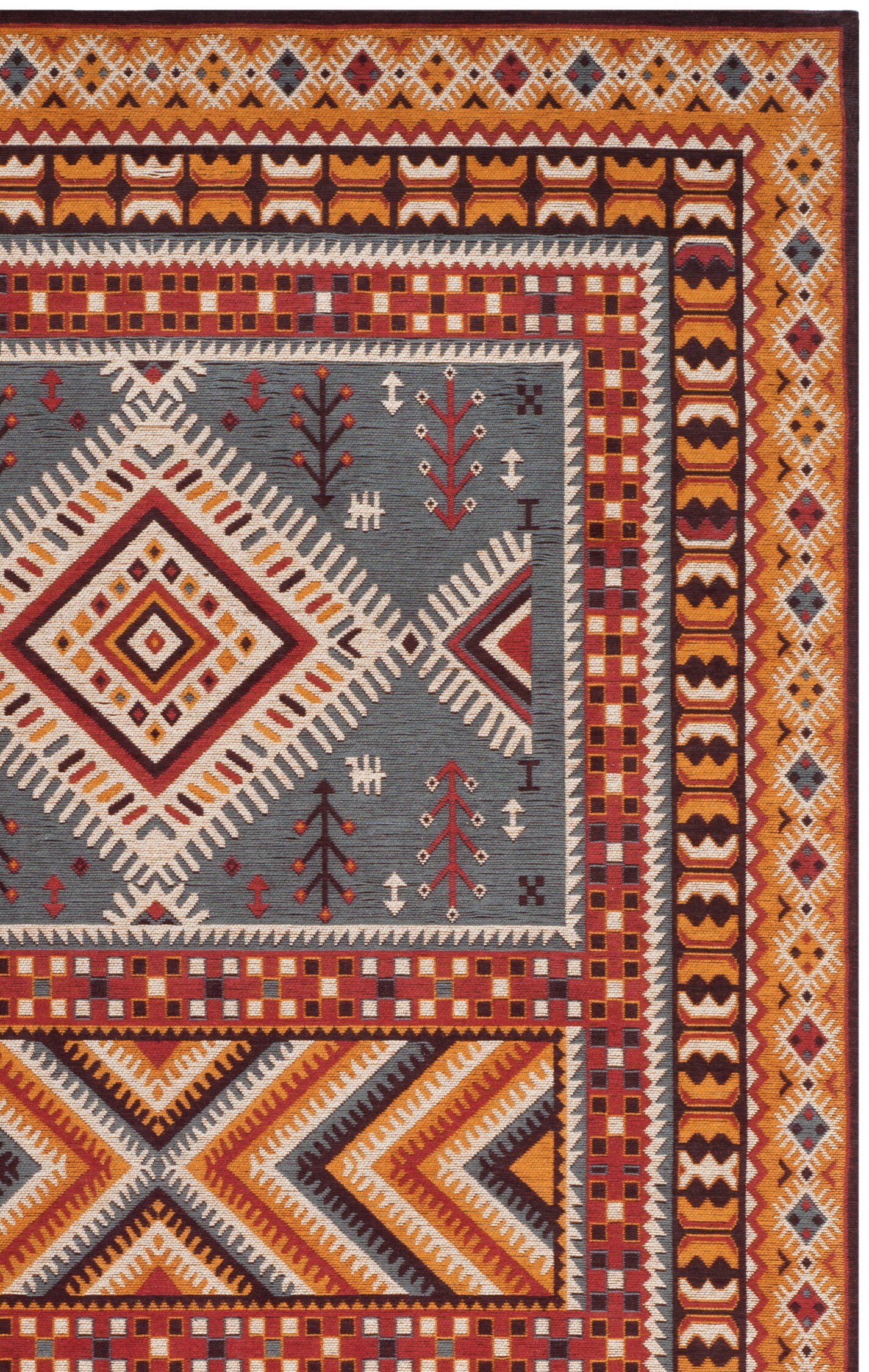 Safavieh Classic Vintage 511C Slate Mustard 5ft x 8ft Rug in the Rugs ...