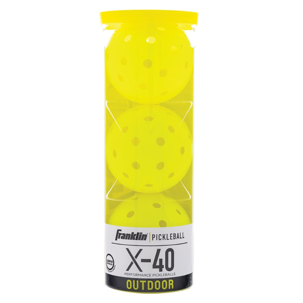 Franklin Sports Franklin X-40 Pickleballs USAPA Approved 3-Pack Yellow ...