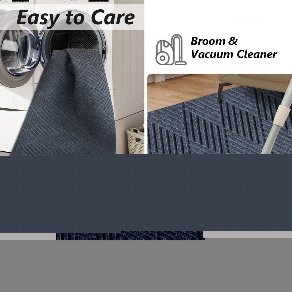 PetGrow Non Slip Runner Rug 5 ft Wide Cut-to-Length Hallway Entryway ...