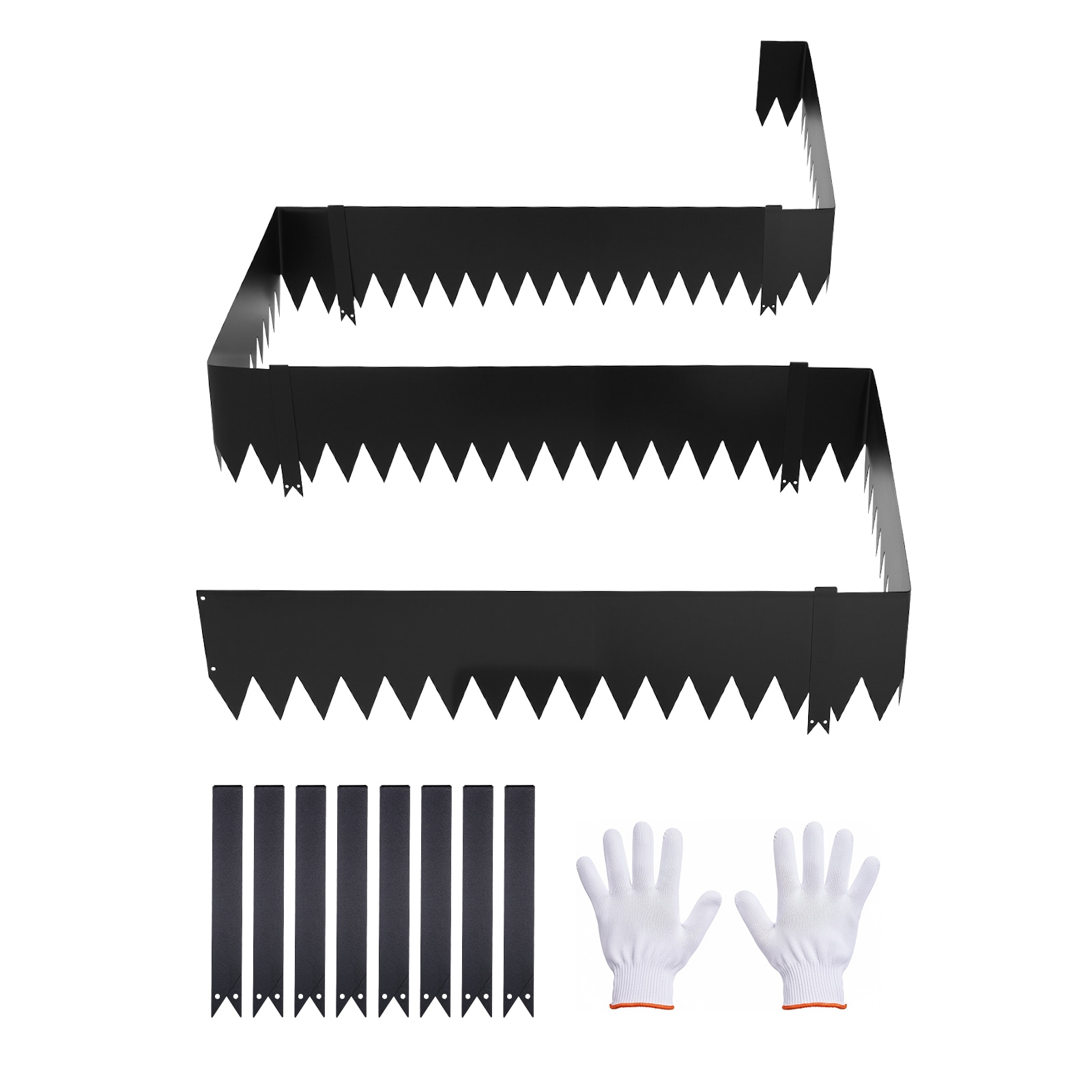 GIVIMO Galvanized Steel Landscape Edging - 6-Pack 40 x 10-in Metal ...