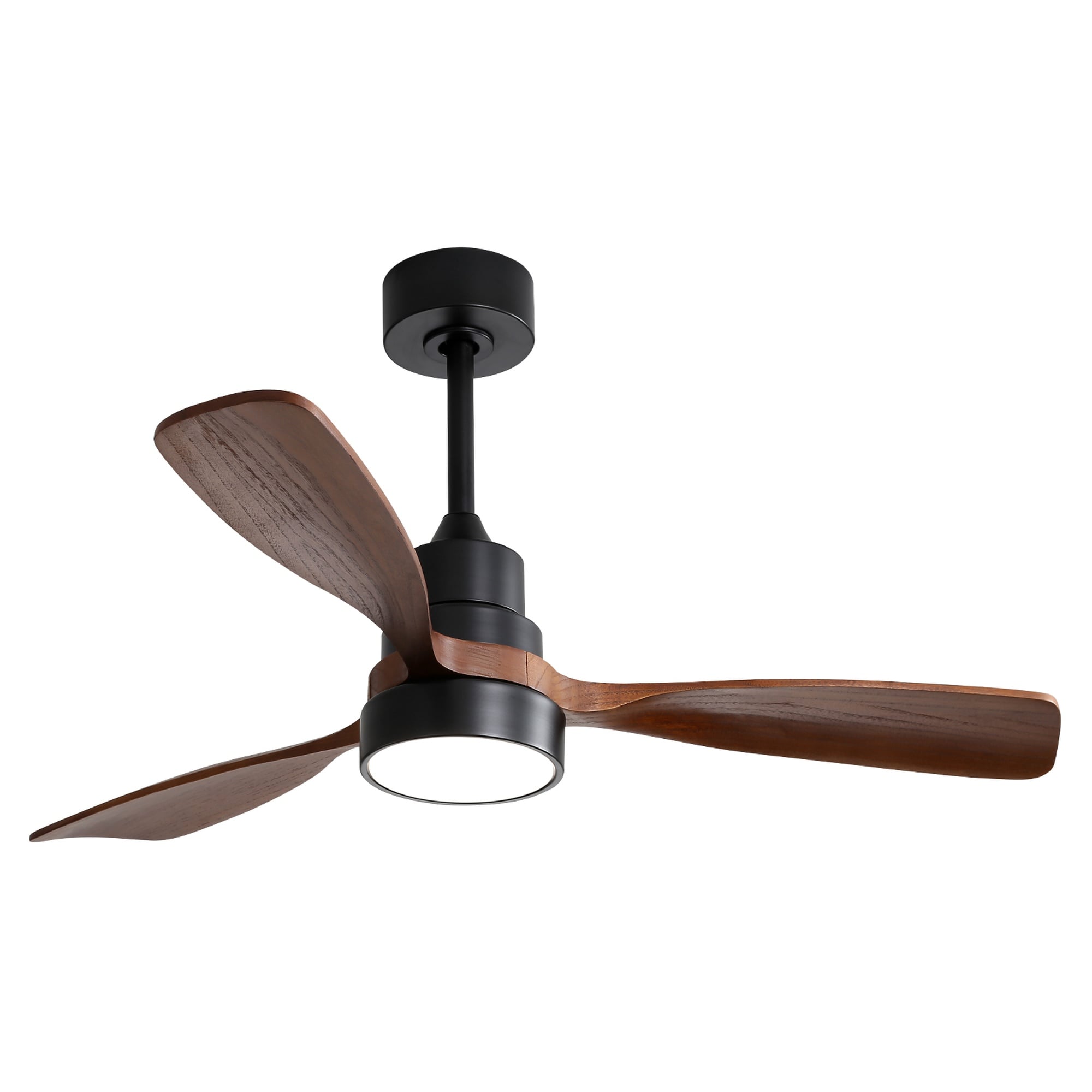 HyperDrop Cart 48-in Low Profile Ceiling Fan DC 3 Solid Wood Blades ...
