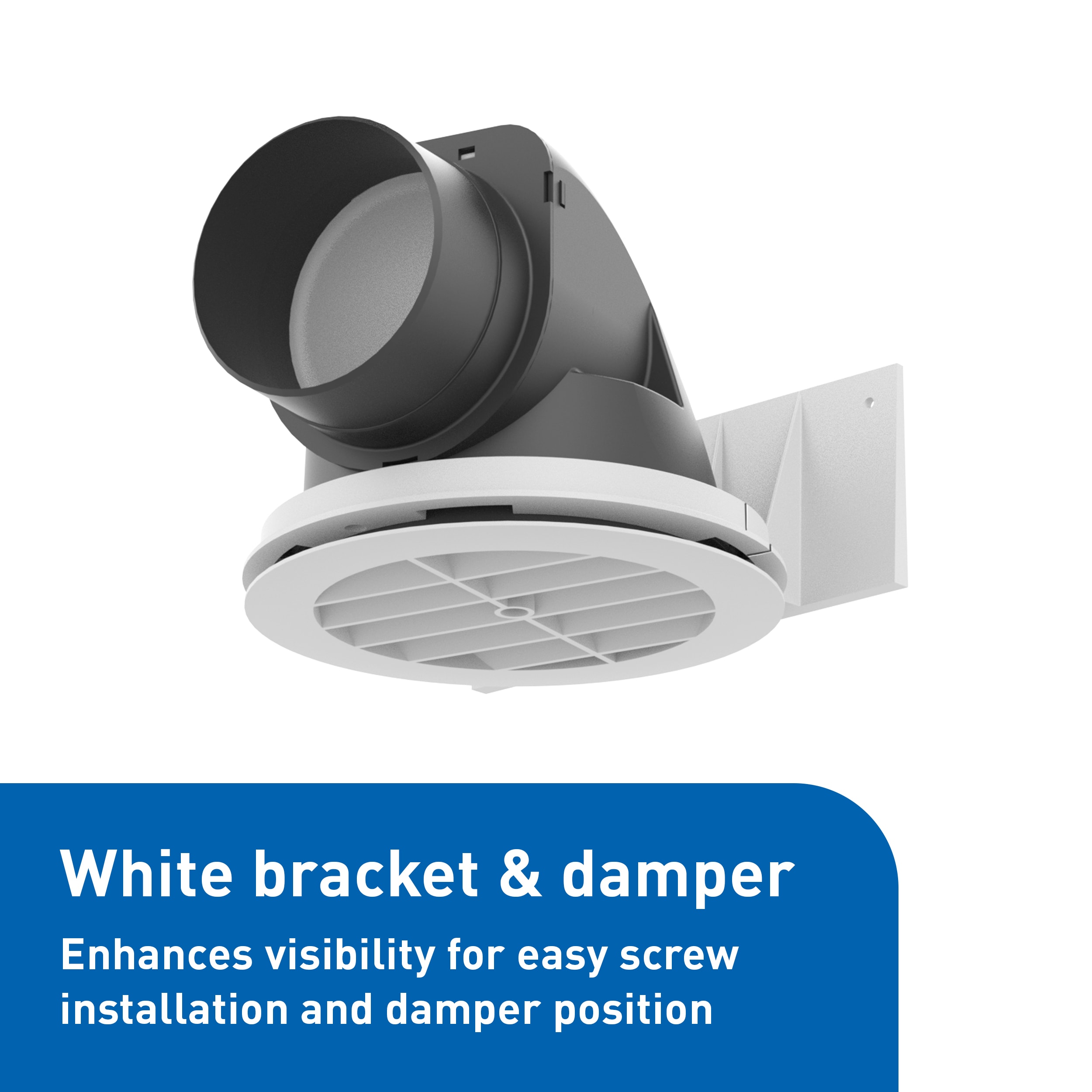 Panasonic Soffit Termination 9.25-in x 9.25-in White Plastic Soffit ...