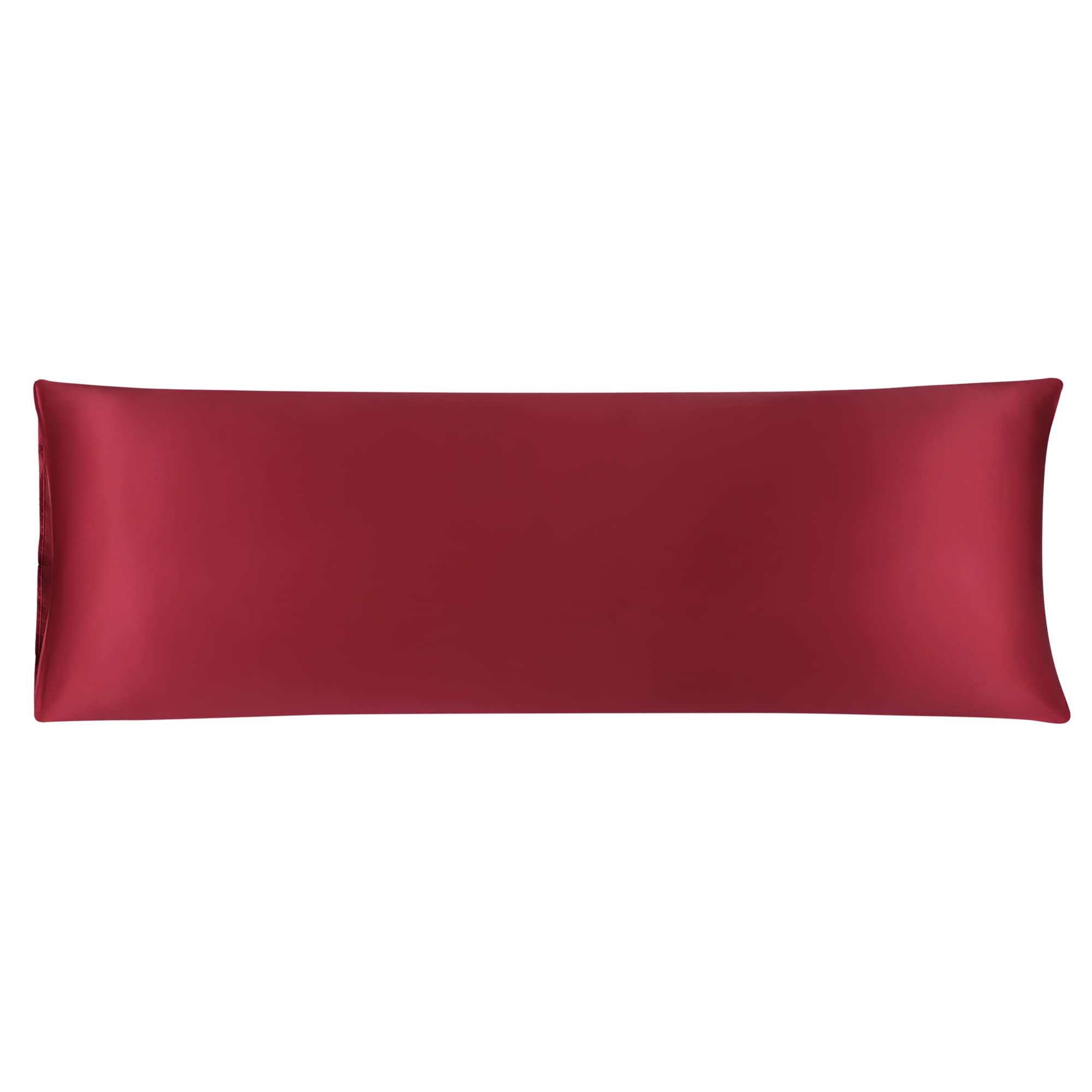 Unique Bargains Body Pillow Cover 20x60 Inch Wine Red Silky Satin Body ...