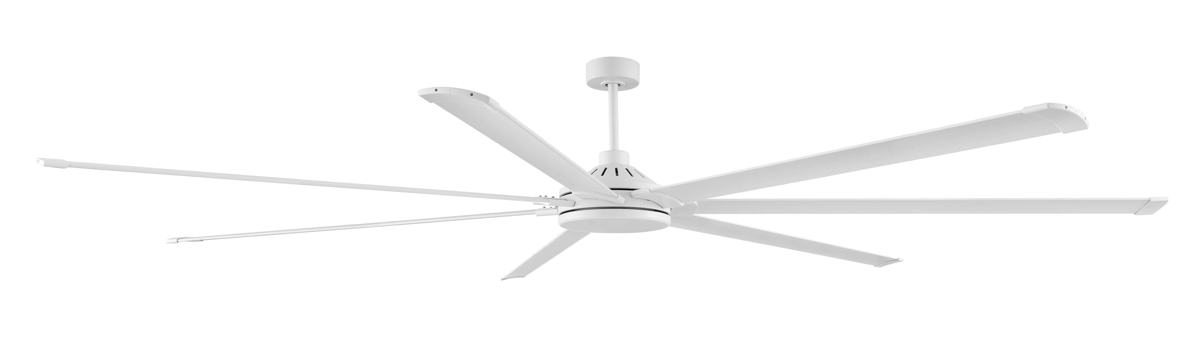 Harbor Breeze Megalodon 120-in Matte White with Matte White Blades ...