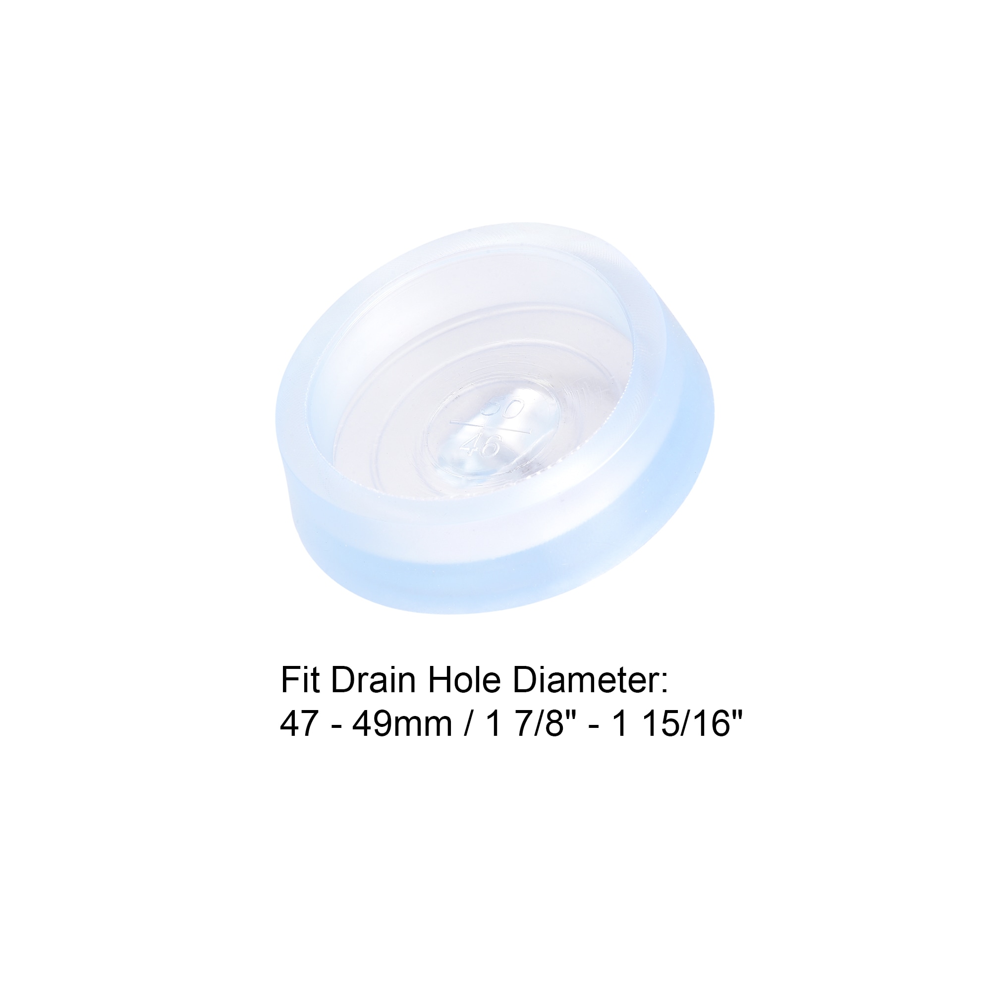 Unique Bargains Rubber Sink Plug 5pcs Clear Drain Stopper Fit 1-7/8 ...