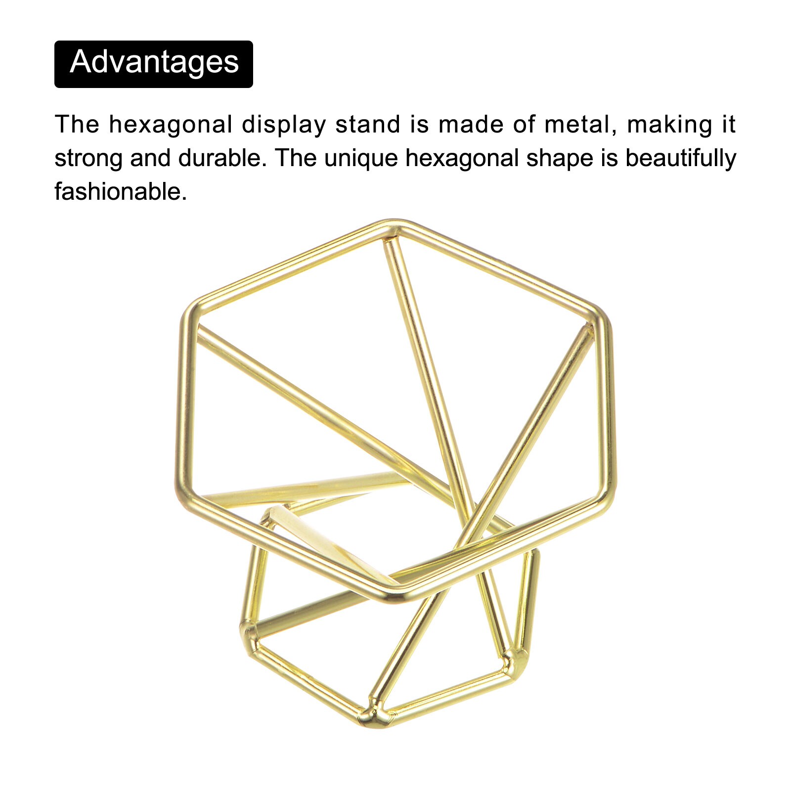 Unique Bargains Crystal Ball Hexagonal Display Stand 1.3 Inch Diameter ...