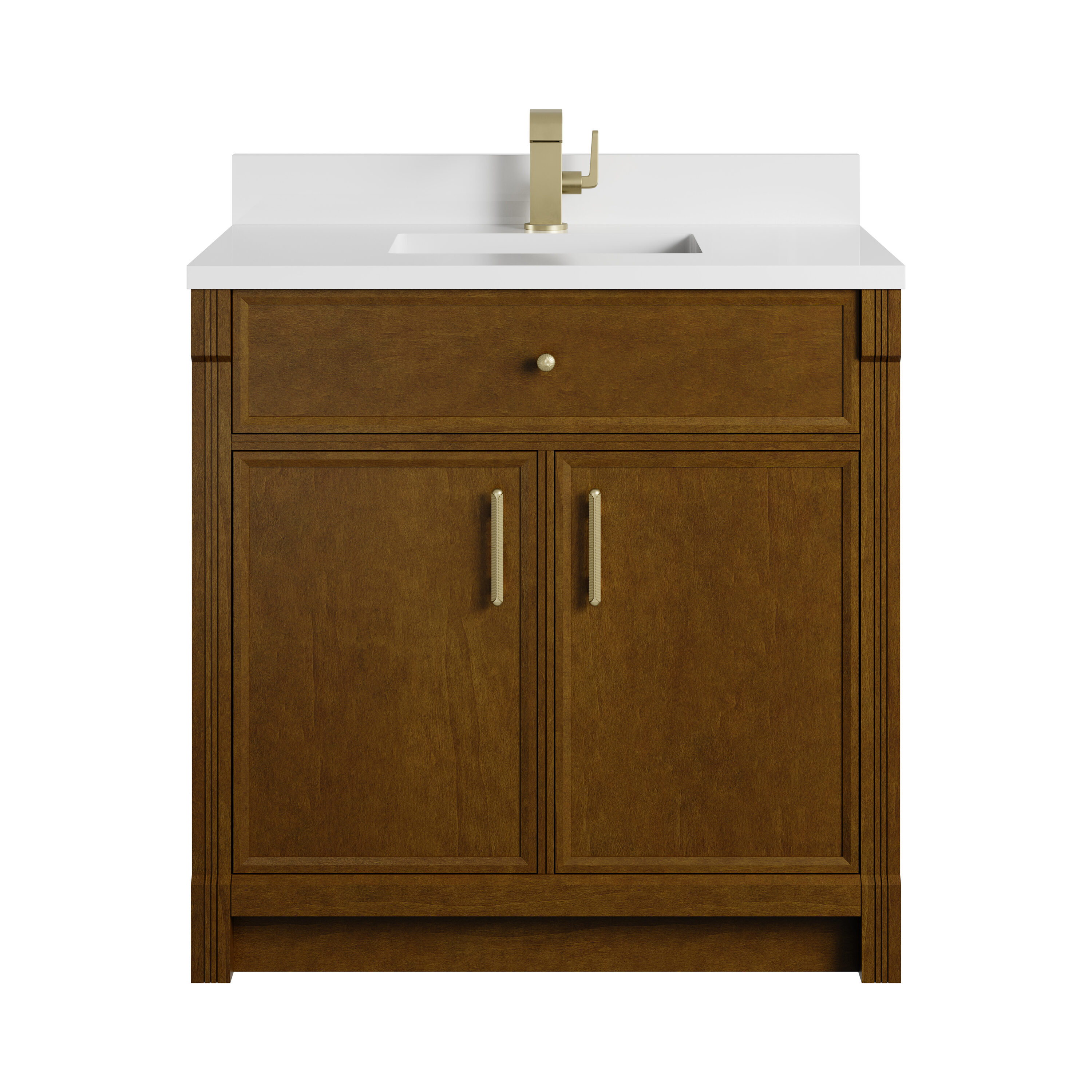 James Martin Vanities Bellshire 36-in Honey Oak Undermount Single Sink ...