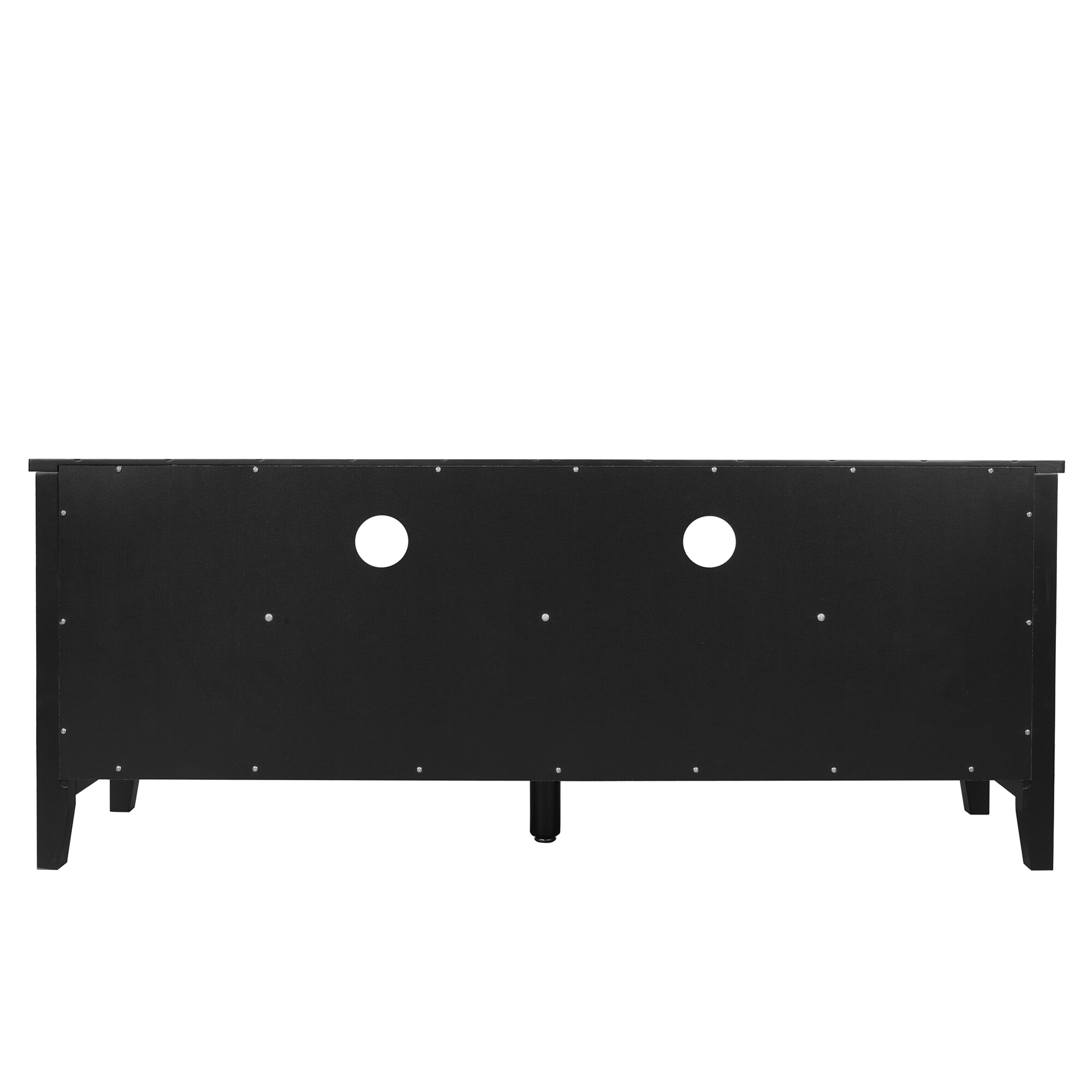 Sunrinx Modern/Contemporary Black Tv Stand (Accommodates TVs up to 50 ...