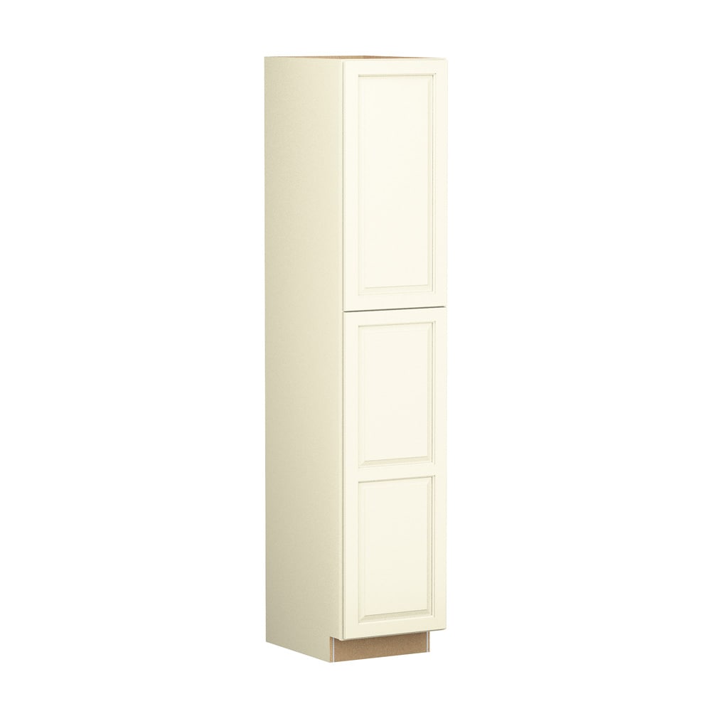 Shenandoah Stemson 18-in W x 96-in H x 24-in D Vanilla Painted Pantry ...