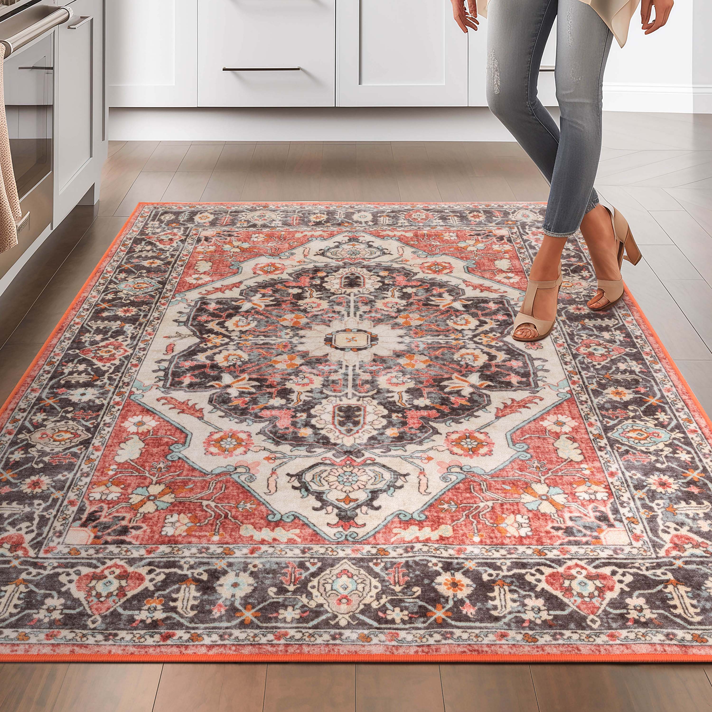 Well Woven Kings Court 5 X 7 (ft) Indoor Medallion Oriental Area Rug KC ...