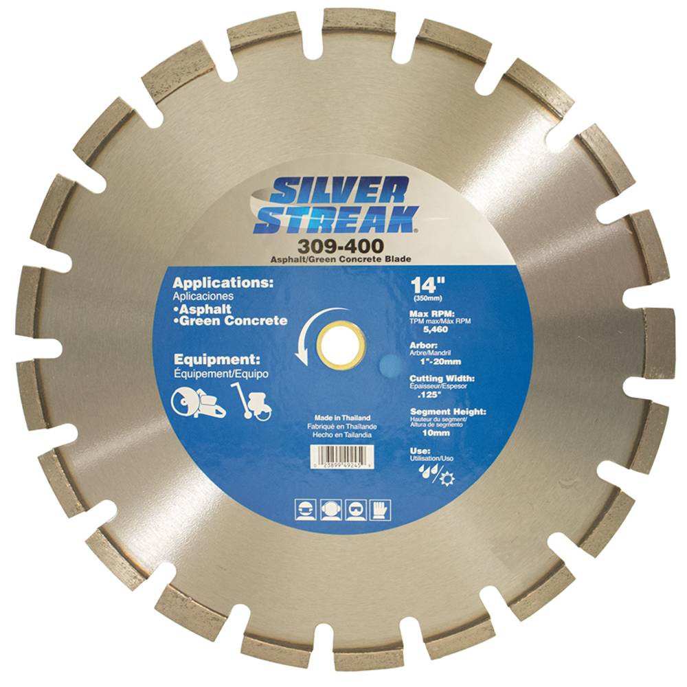 Stens Asphalt/Green Concrete Blade For Max RPM 5460 Weld Type Laser ...