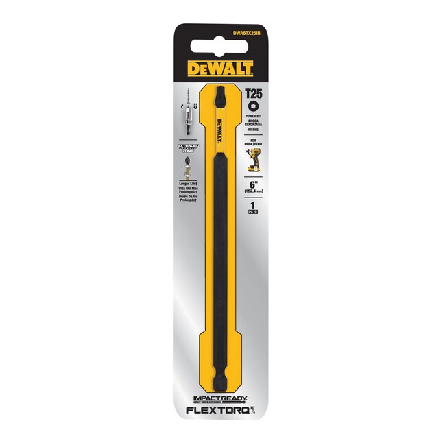 DEWALT Flextorq 1/4-in x 6-in Torx Impact Driver Bit in the Impact ... DEWALT Flextorq 1/4-in x 6-in Torx Impact Driver Bit in the Impact ...