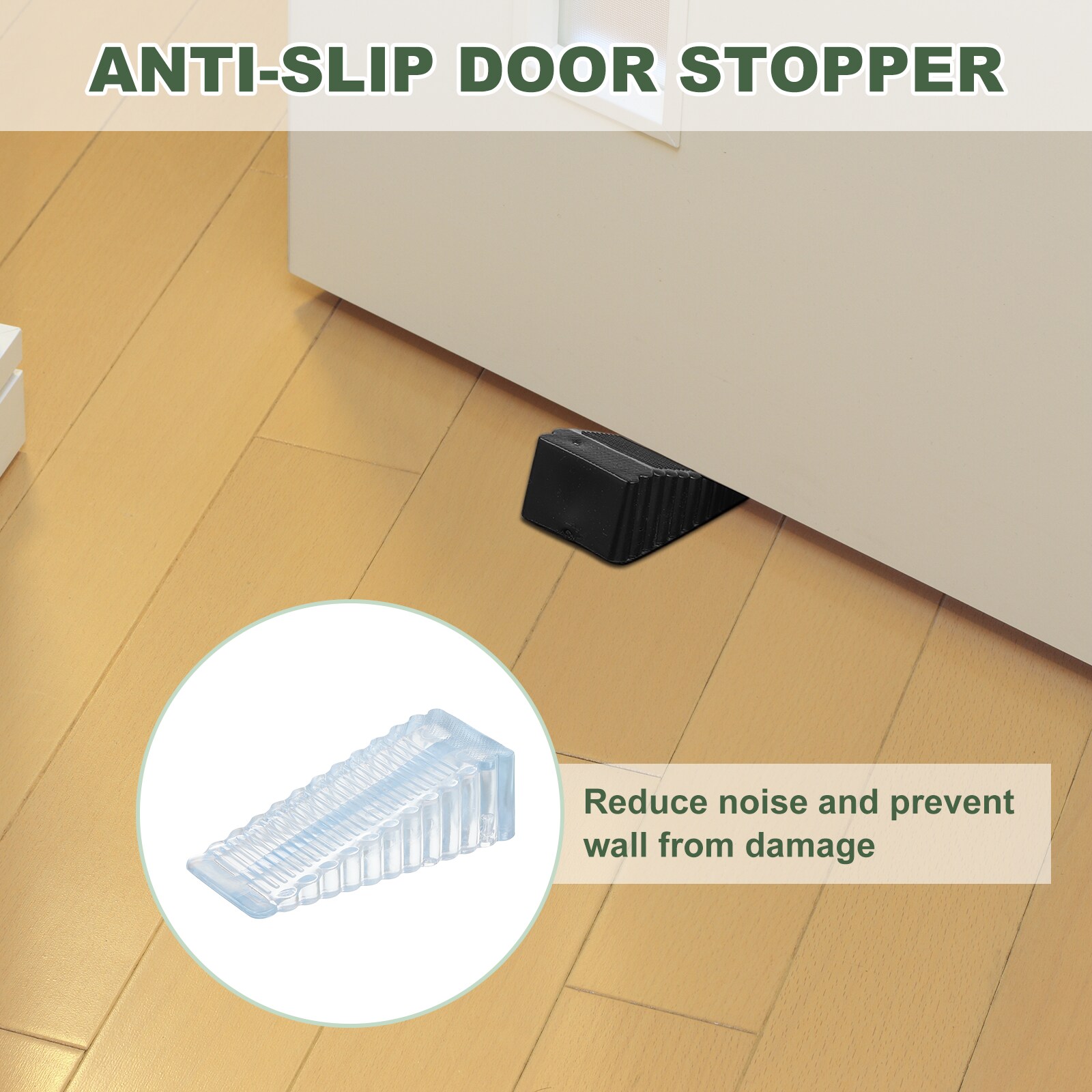 Unique Bargains 2pcs Door Stoppers for Bottom of Door 28mm/1.10-Inch ...