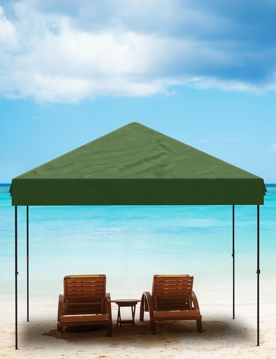 Garvee 10x10 Ft Canopy Portable Pop-up Canopy Enhanced Support Frame ...