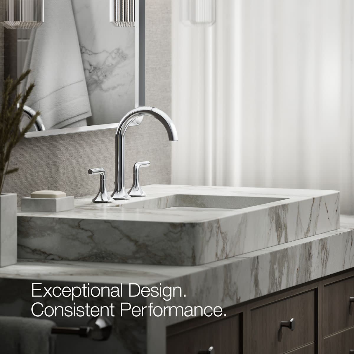 KOHLER Occasion Polished Chrome Single hole Sold separately WaterSense ...