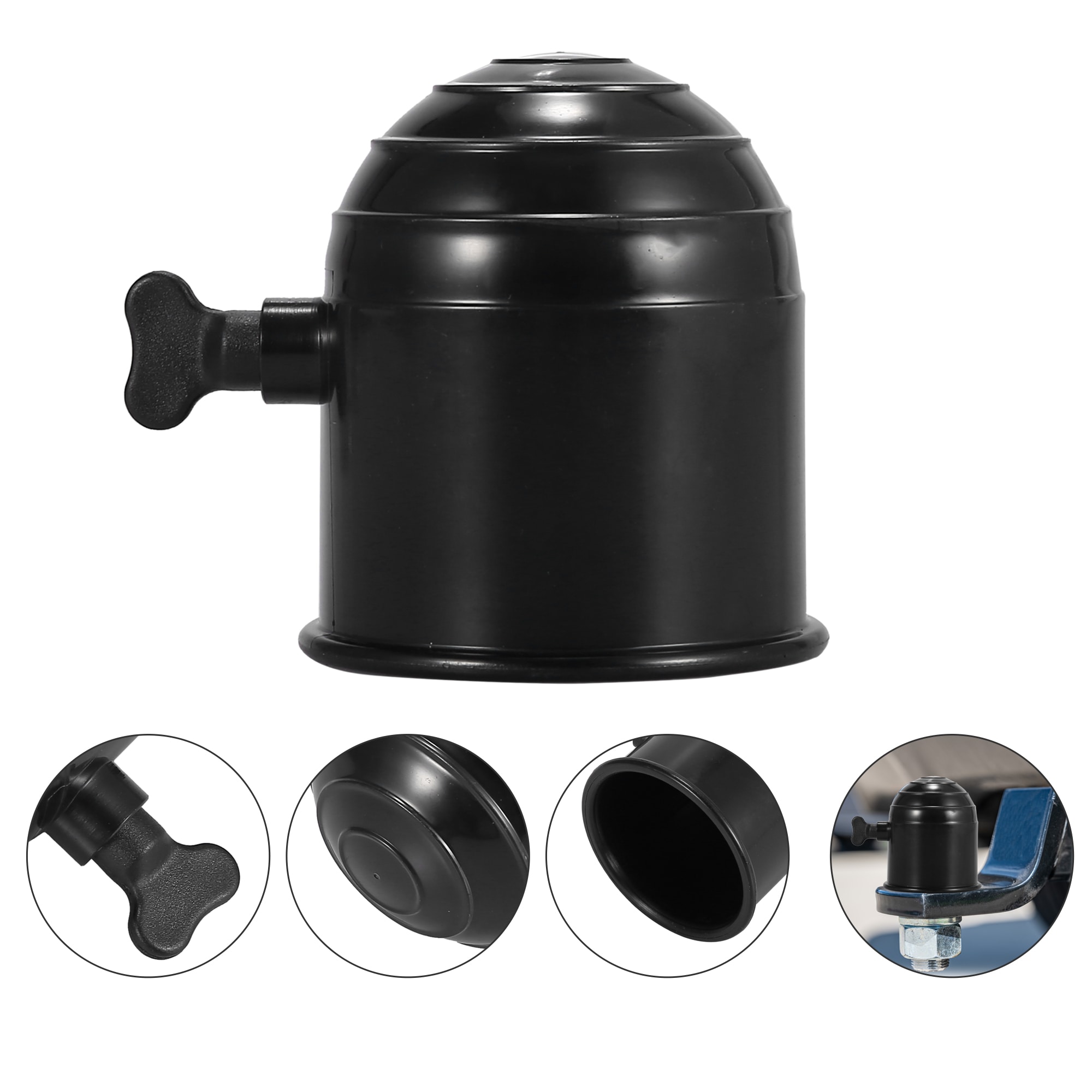Unique Bargains 2pcs Universal Trailer Hitch Ball Cover with Knob ...
