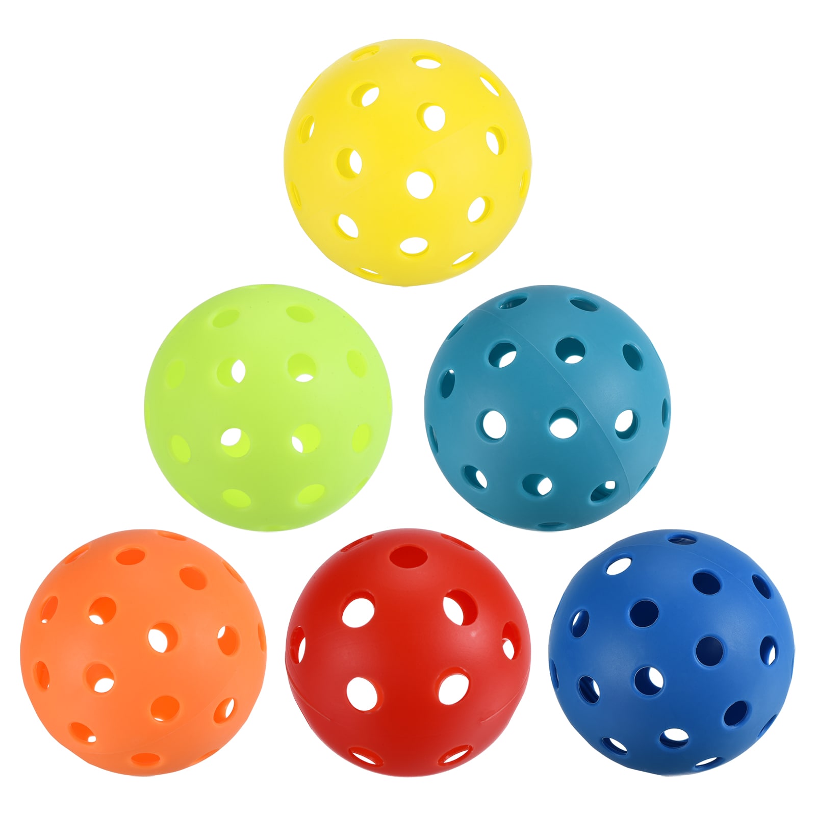 PATIKIL Outdoor Pickleball Balls 40 Holes Pickleball 6pcs Pickleball ...
