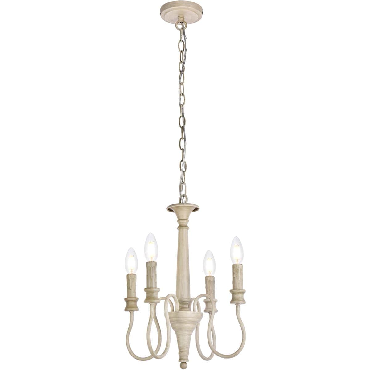 Elegant Lighting Living District LD7042D14WD Flynx Pendant Weathered ...