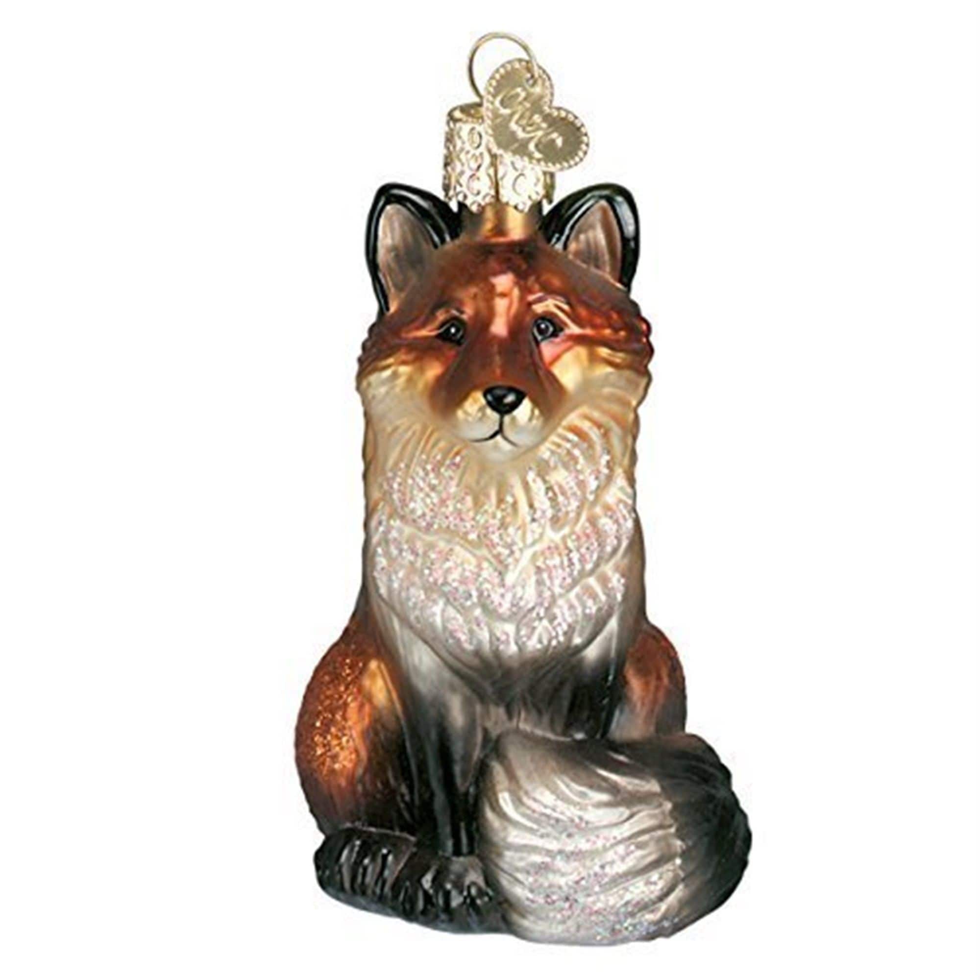Old World Christmas Blown Glass Ornament for Christmas Tree - Fox in ...