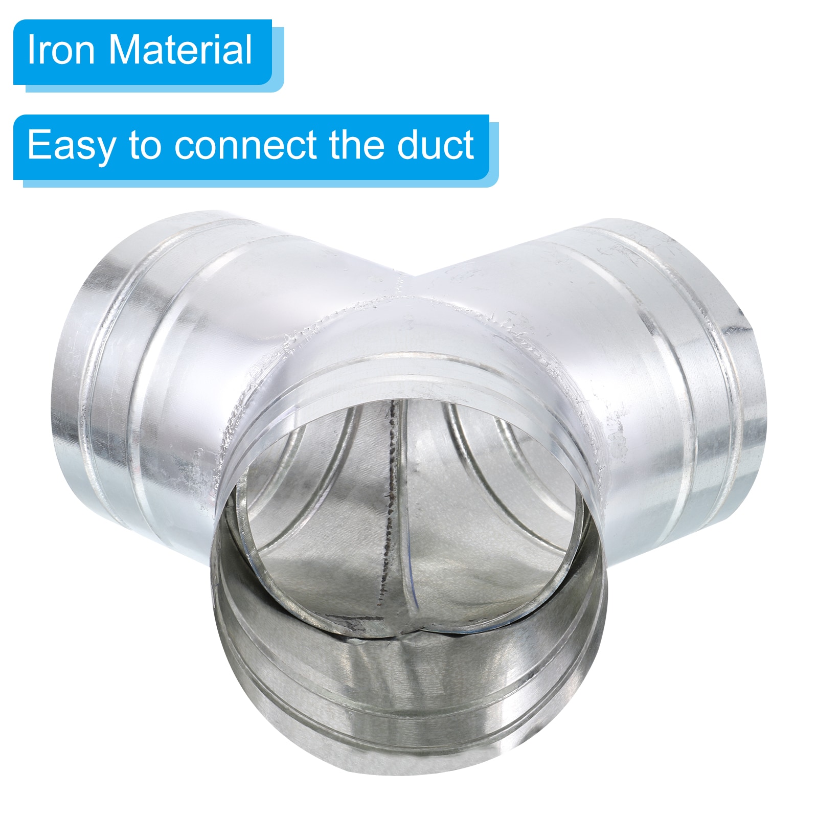PATIKIL 6 Inch 3 Way Duct Splitter Y Connector Air Vent Duct Hose ...
