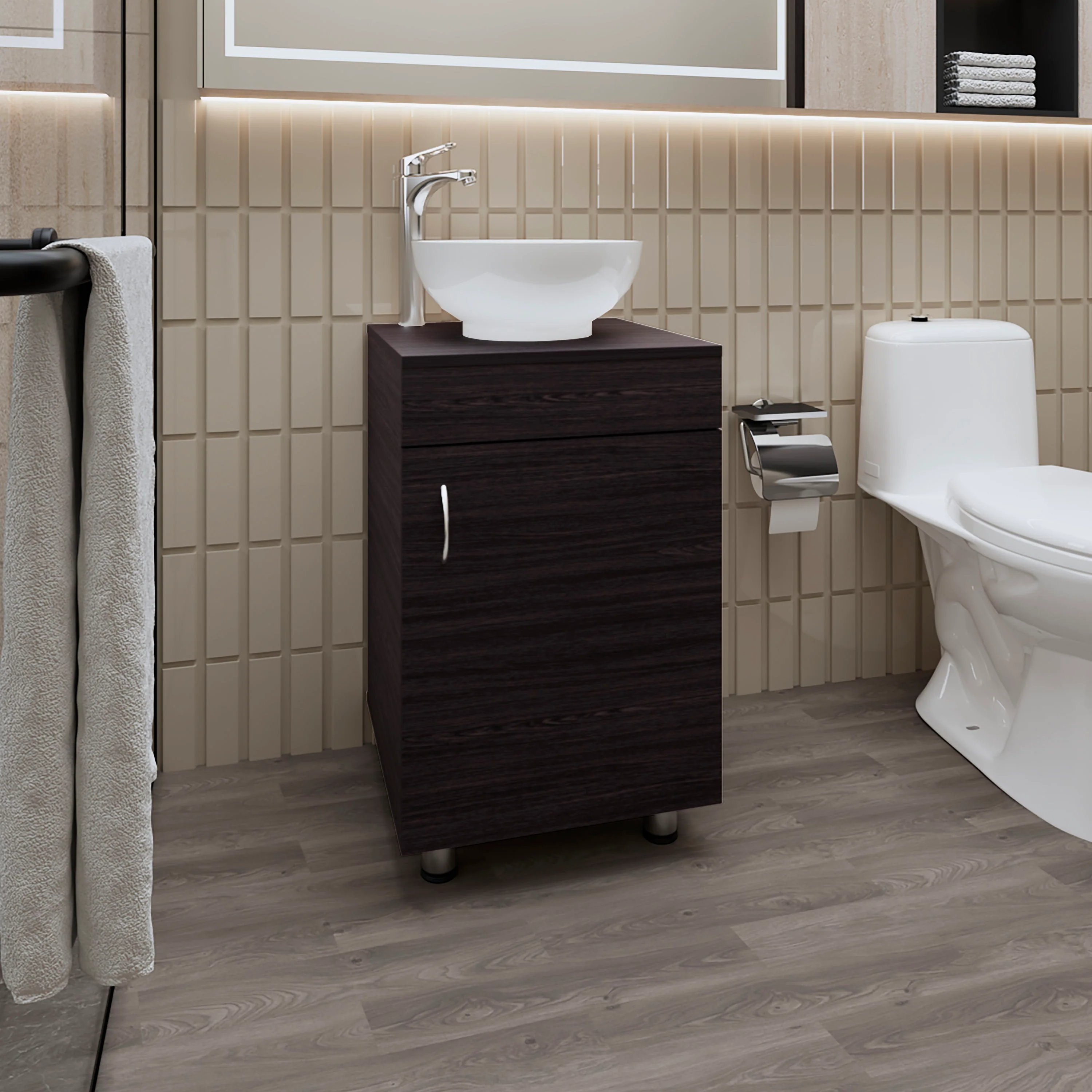 Bathroom Vanity with Integrated Sink Bathroom at Lowes.com