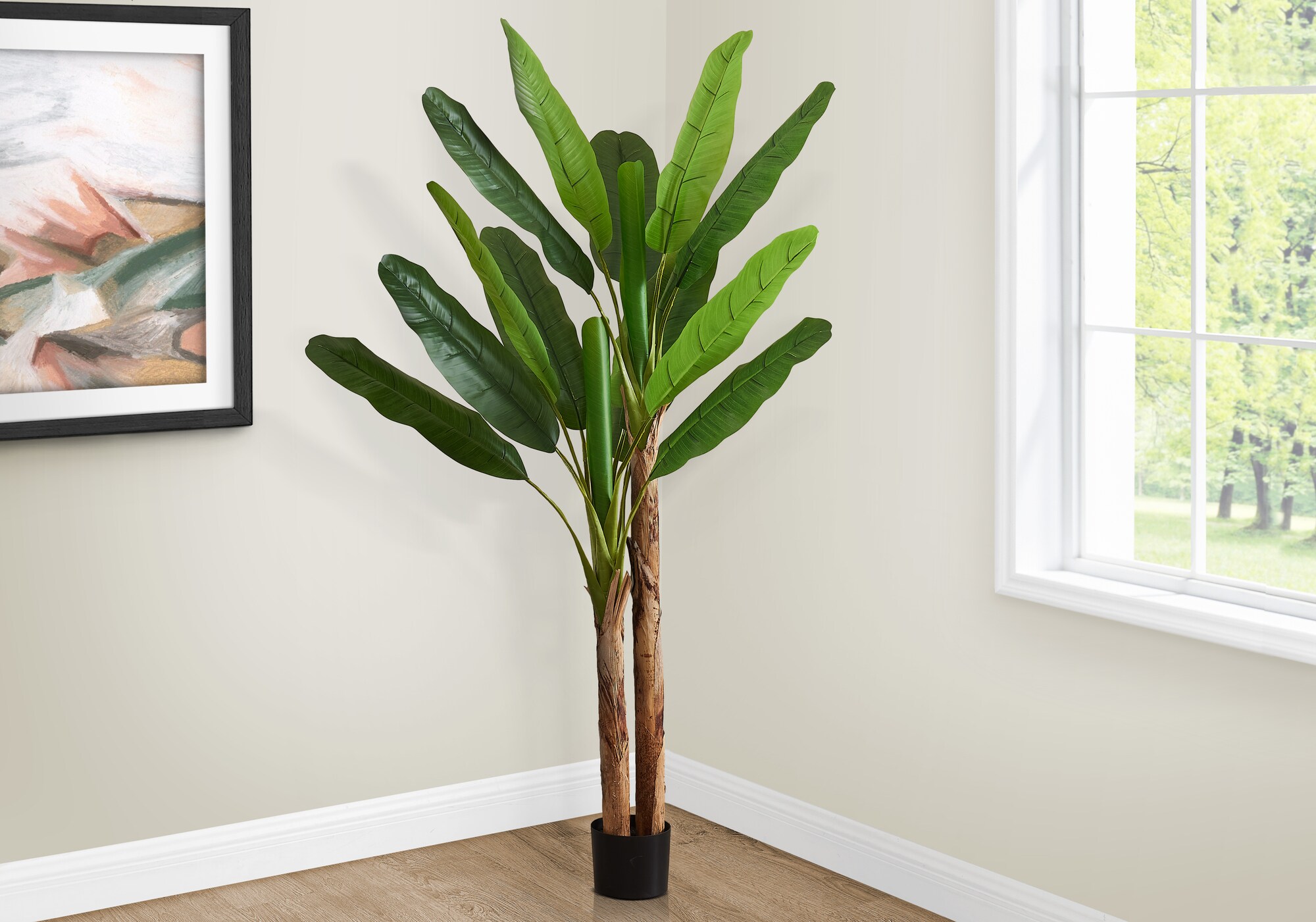 LOVMOR Artificial Plant 83Inch Tall Banana Tree Indoor Decorative Faux ...