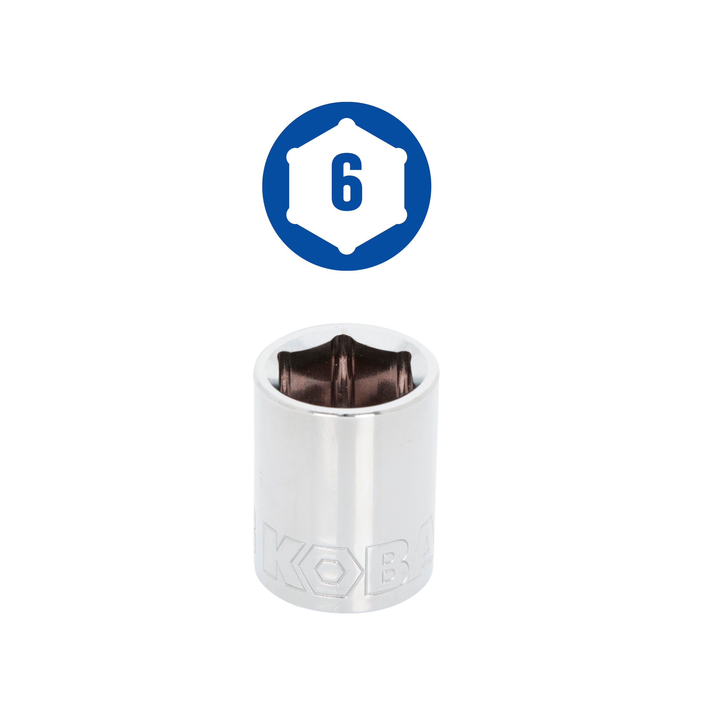 Kobalt Kobalt 3-Piece 3/8-in Drive Standard (SAE) 6-Point Shallow ...