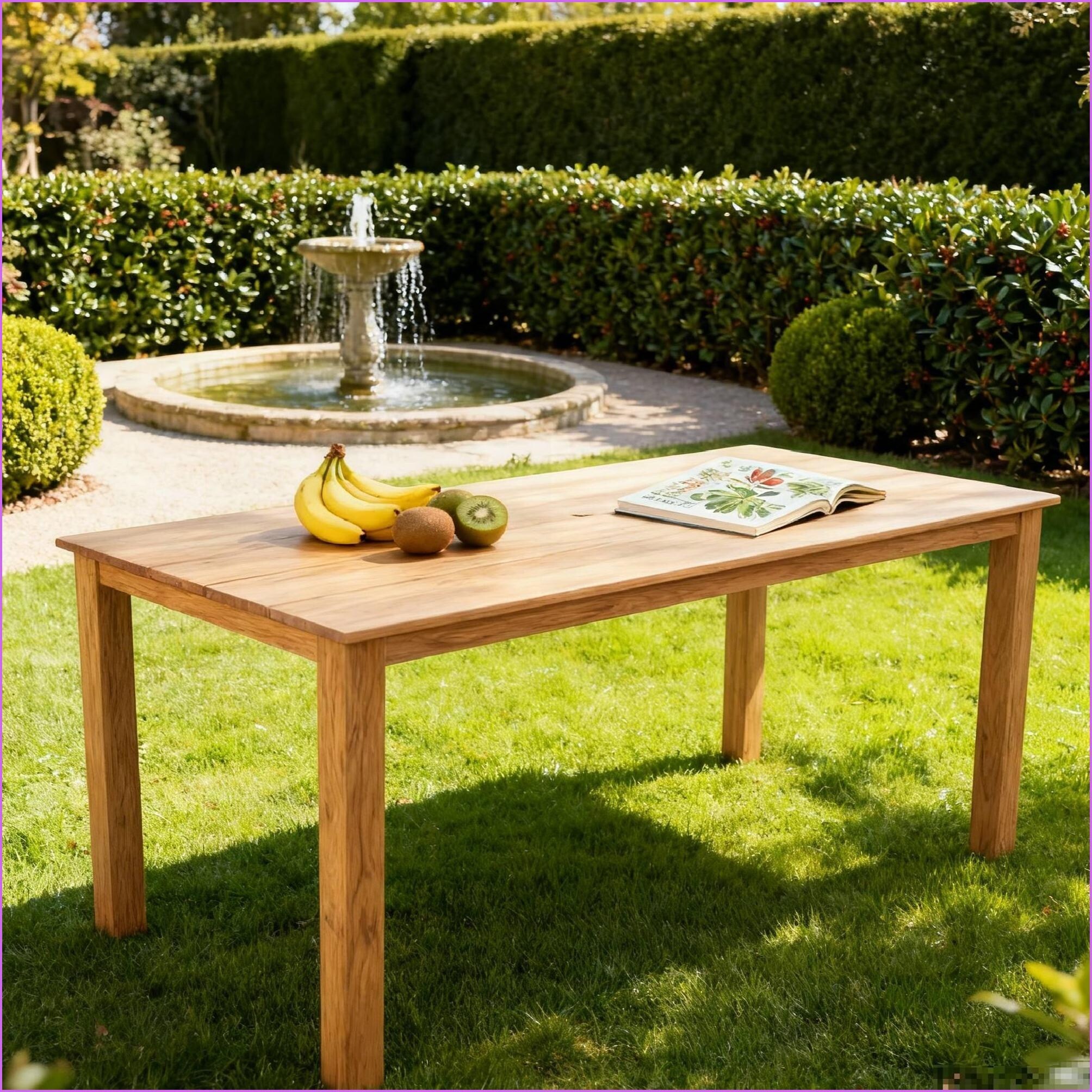 Watnature 68.9-Inch Simple High-Quality Dining Table For Outdoor ...