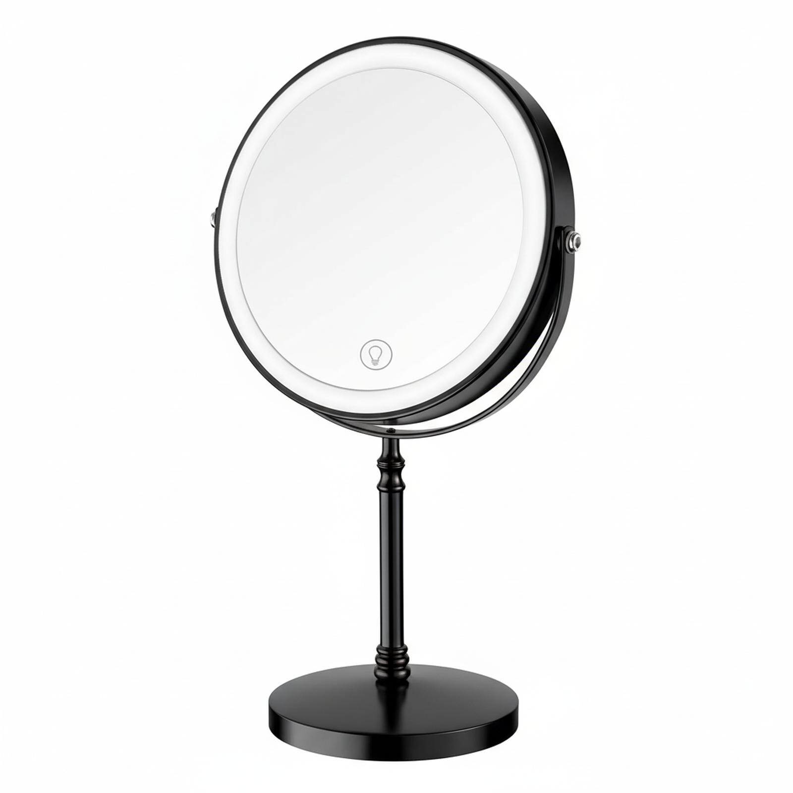 OMOMMD Lighted Makeup Mirror 3000mAh Rechargeable Double Sided 1x10x ...
