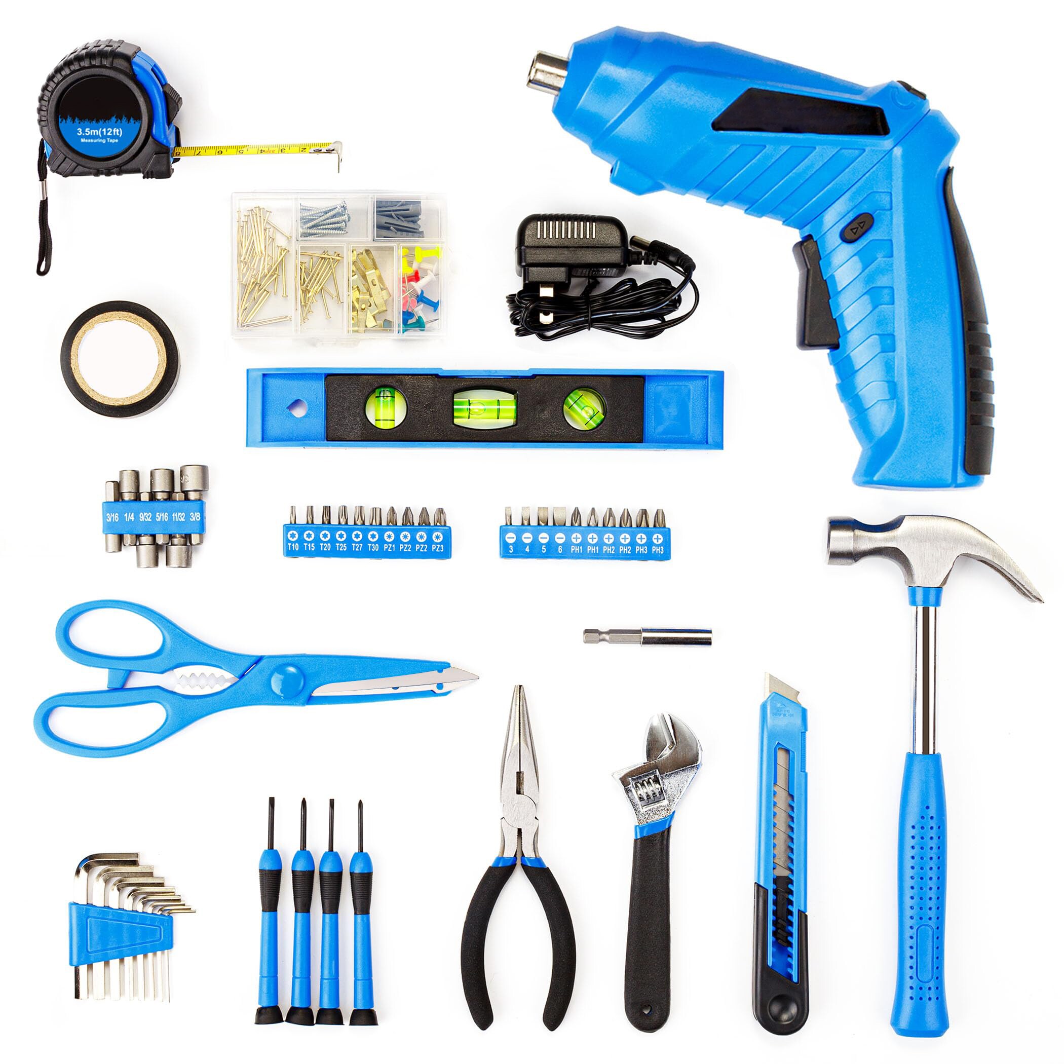 Afoxsos 149 Piece Tool Set General Household Hand Tool Kit with ...