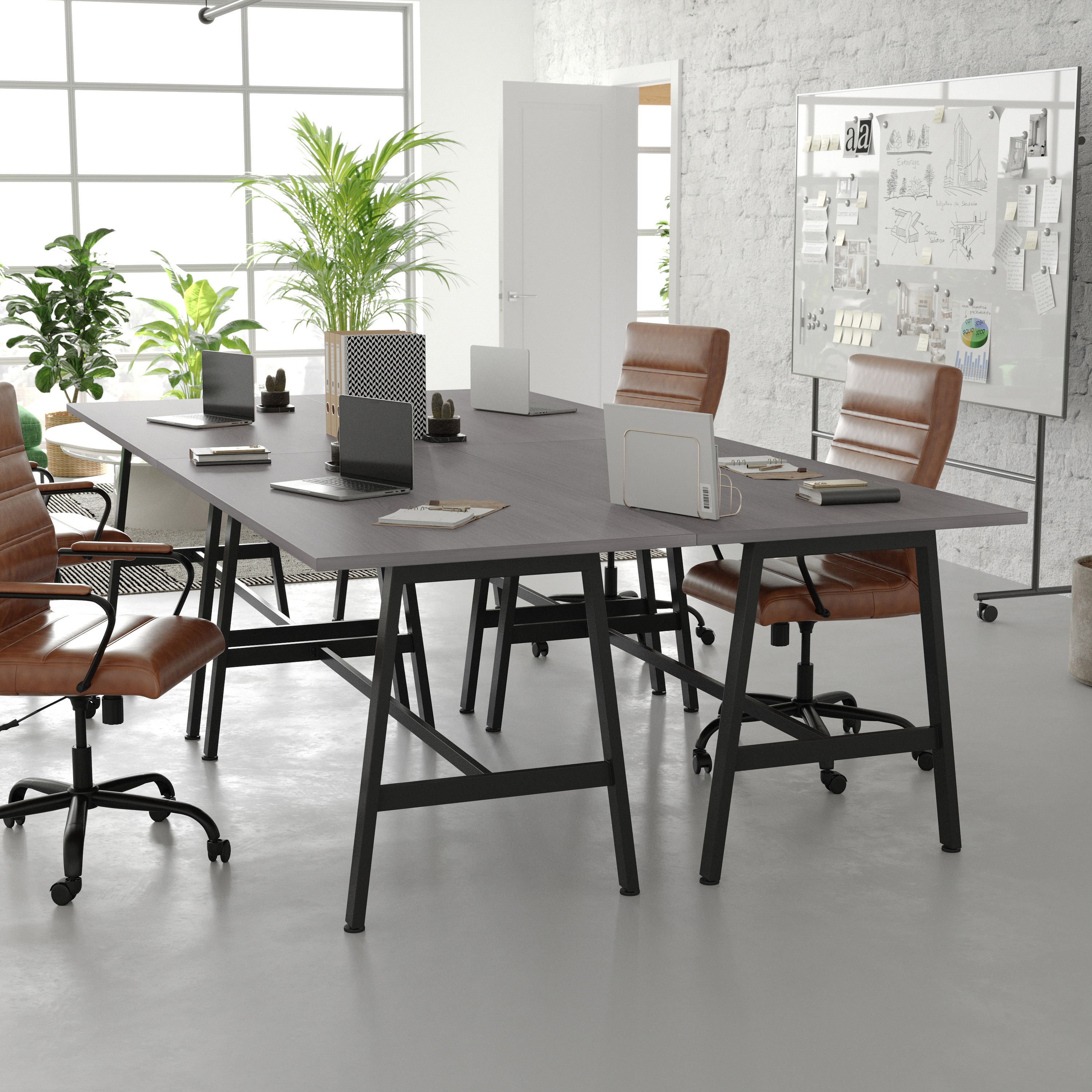 Flash Furniture Redmond Commercial 60x30 Conference Table with 1-in ...