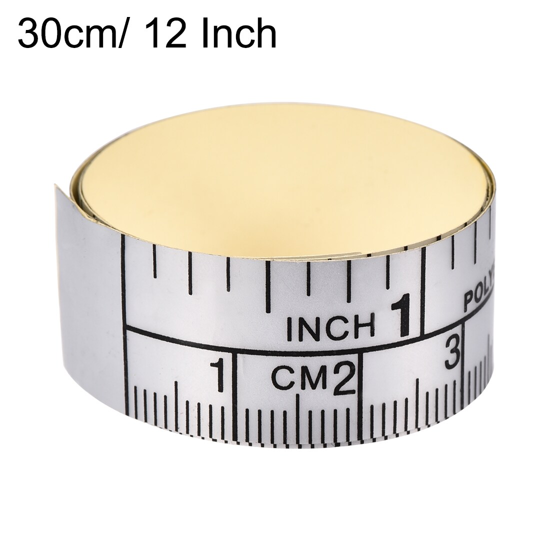 Unique Bargains Self-Adhesive Measuring Tape with Fractions 12-Inch ...