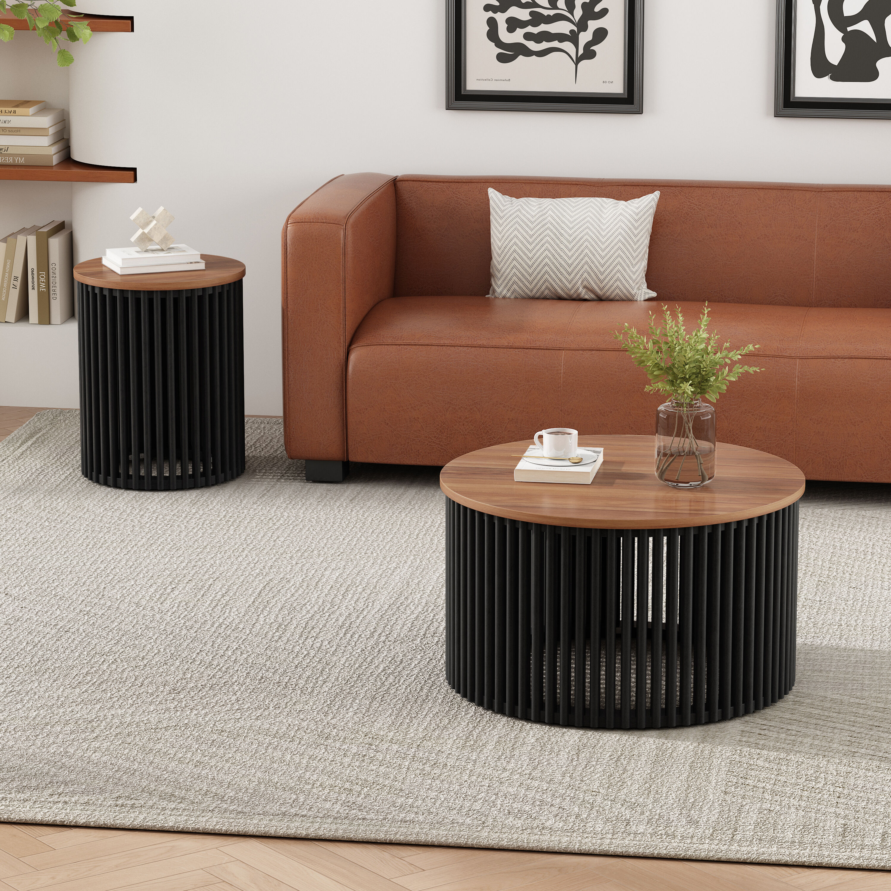 Christopher Knight Home Acacia Wood Coffee Table-Brown-Black in the ...