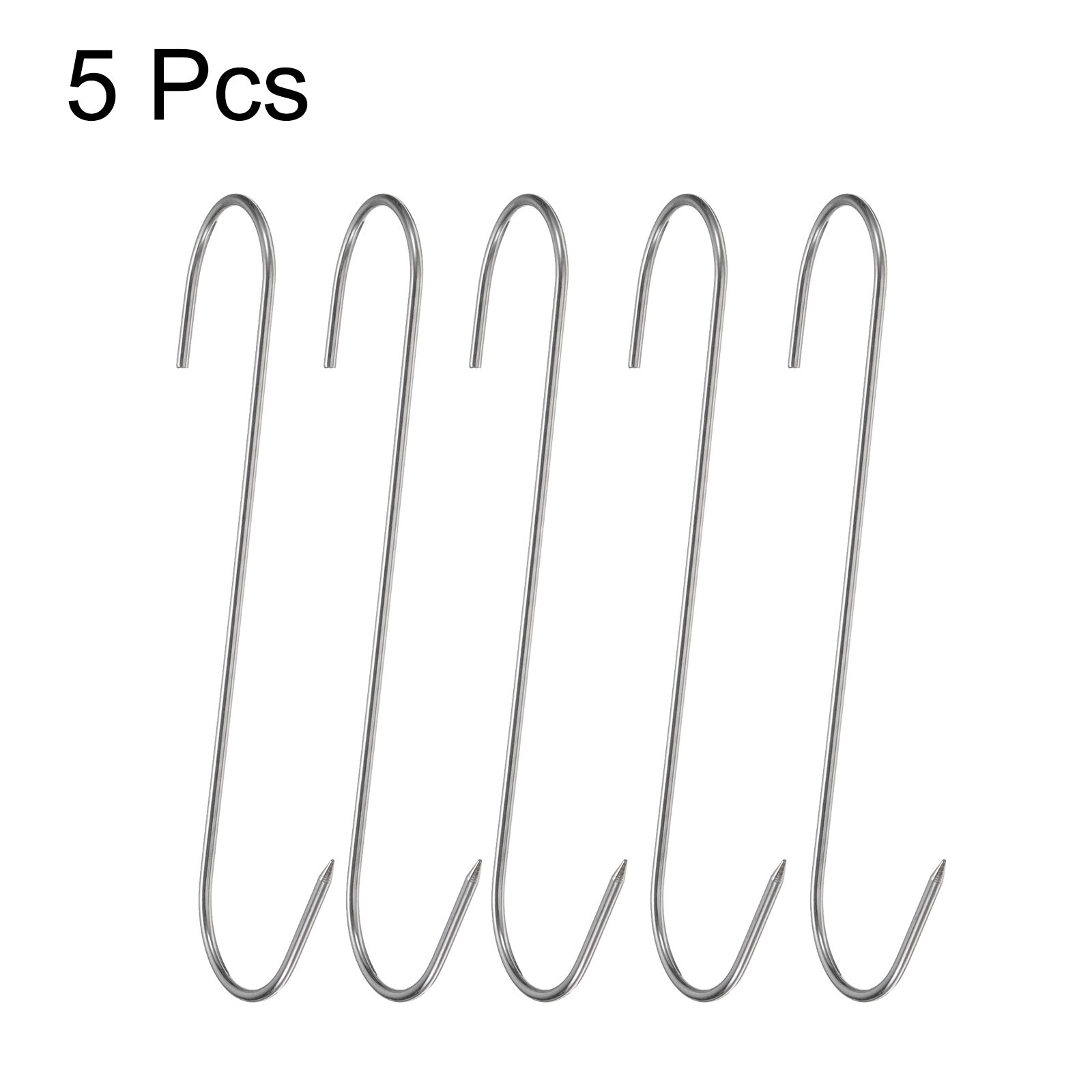 Harfington 5pcs 7inch Meat Hooks 304 Stainless Steel Butcher Hook S ...