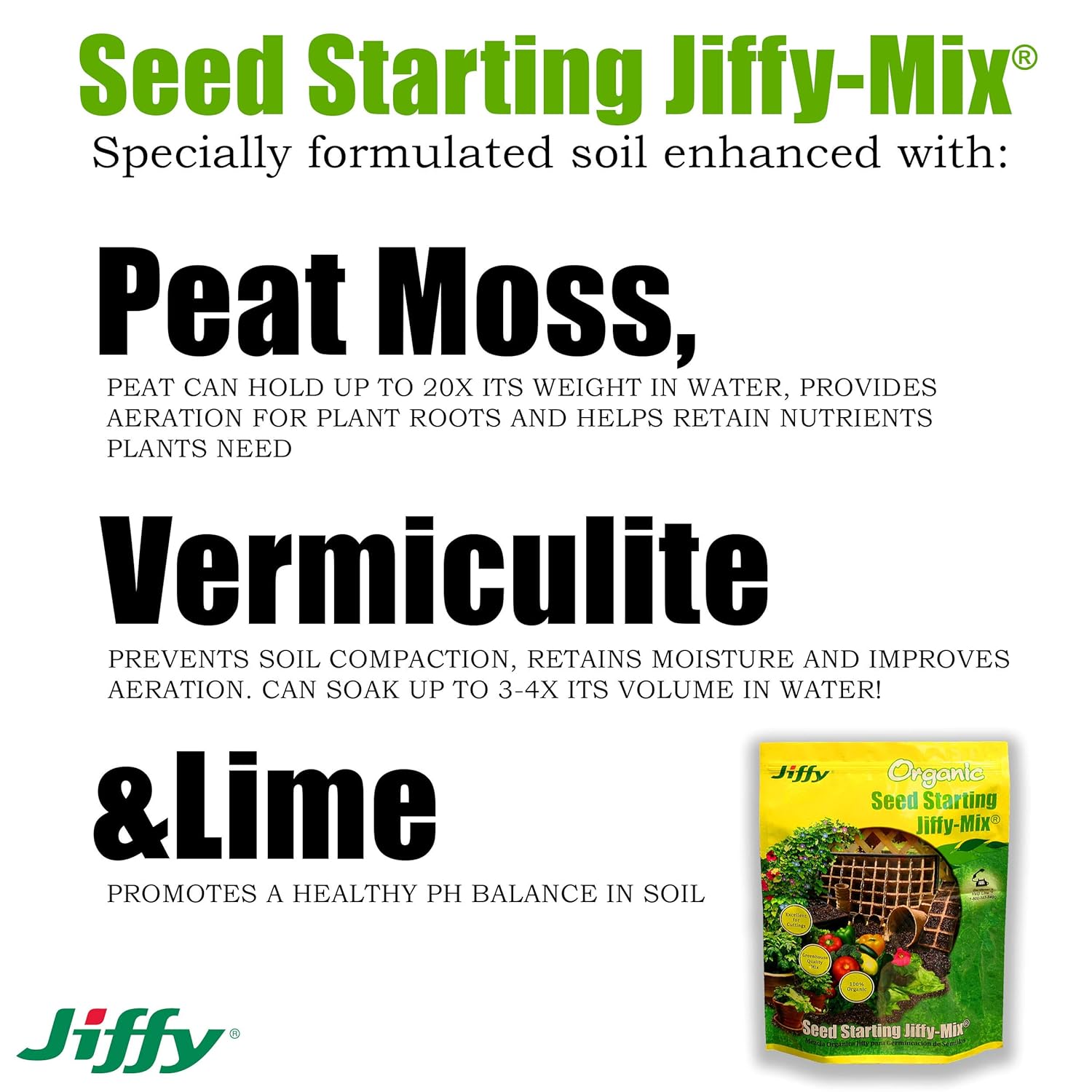 FANTIAN Natural and Organic Seed Starting Soil Mix with Peat Moss ...