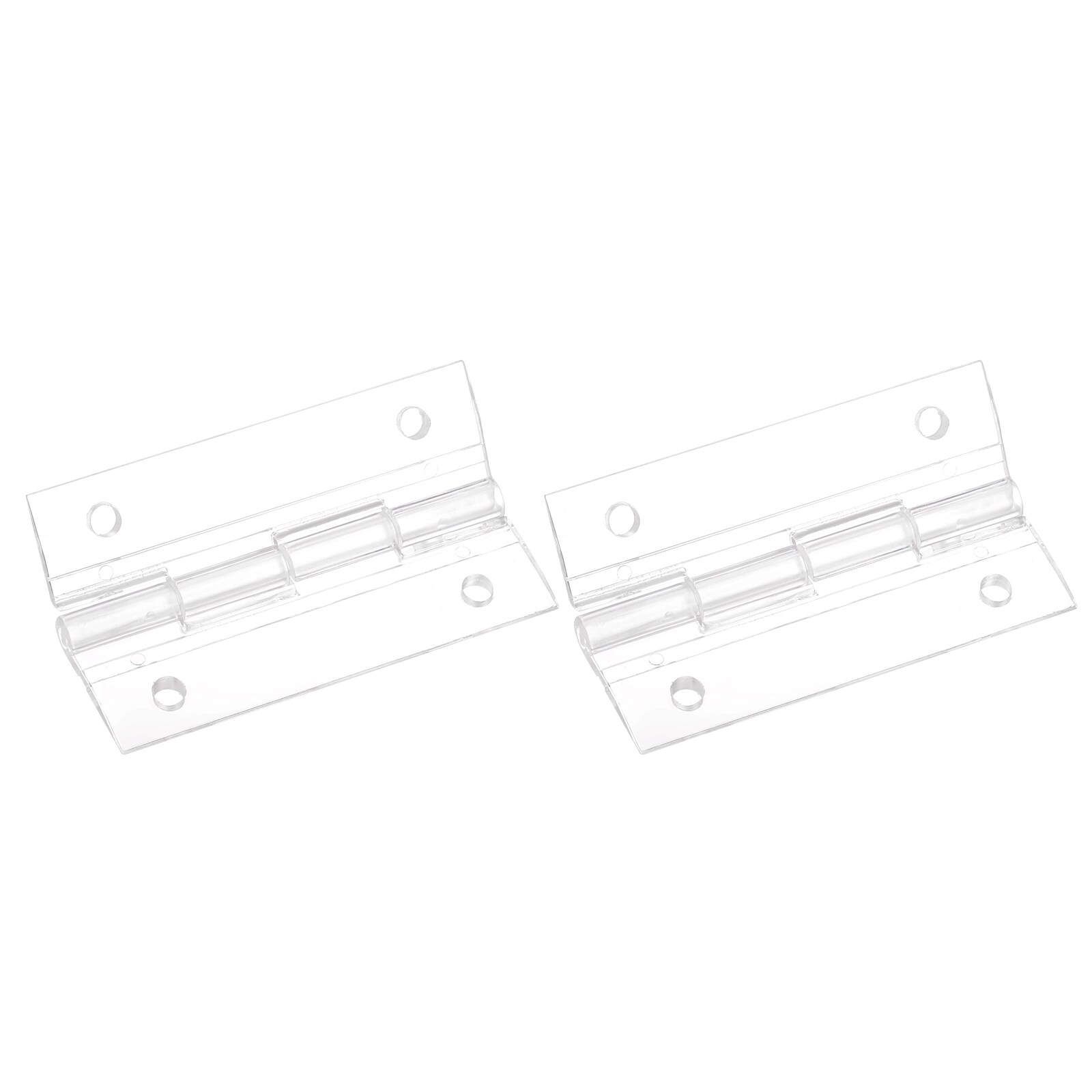 Unique Bargains 2Pcs Acrylic Hinges 2.6 x 1.57 Inch Hardware Folding ...