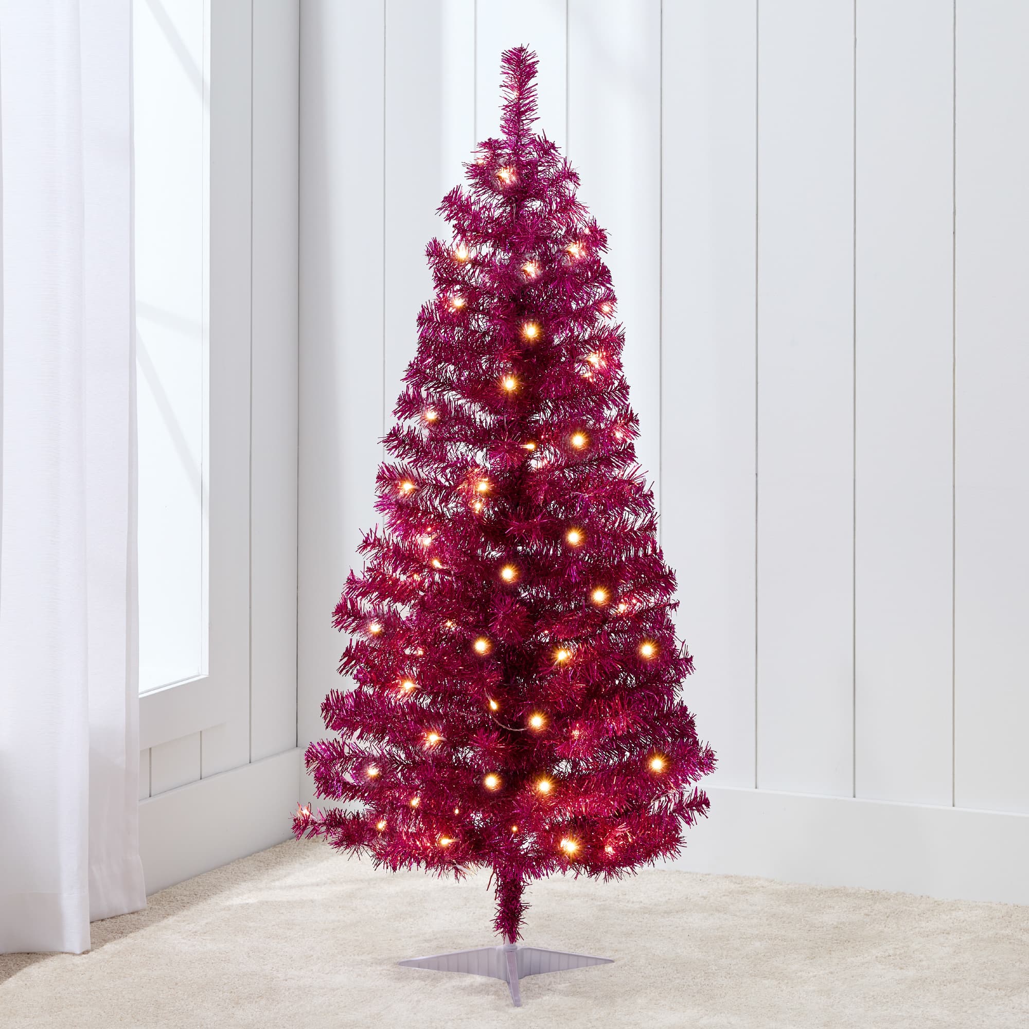 Best Choice Products 4ft Prelit Colored Christmas Tree Artificial Tree ...