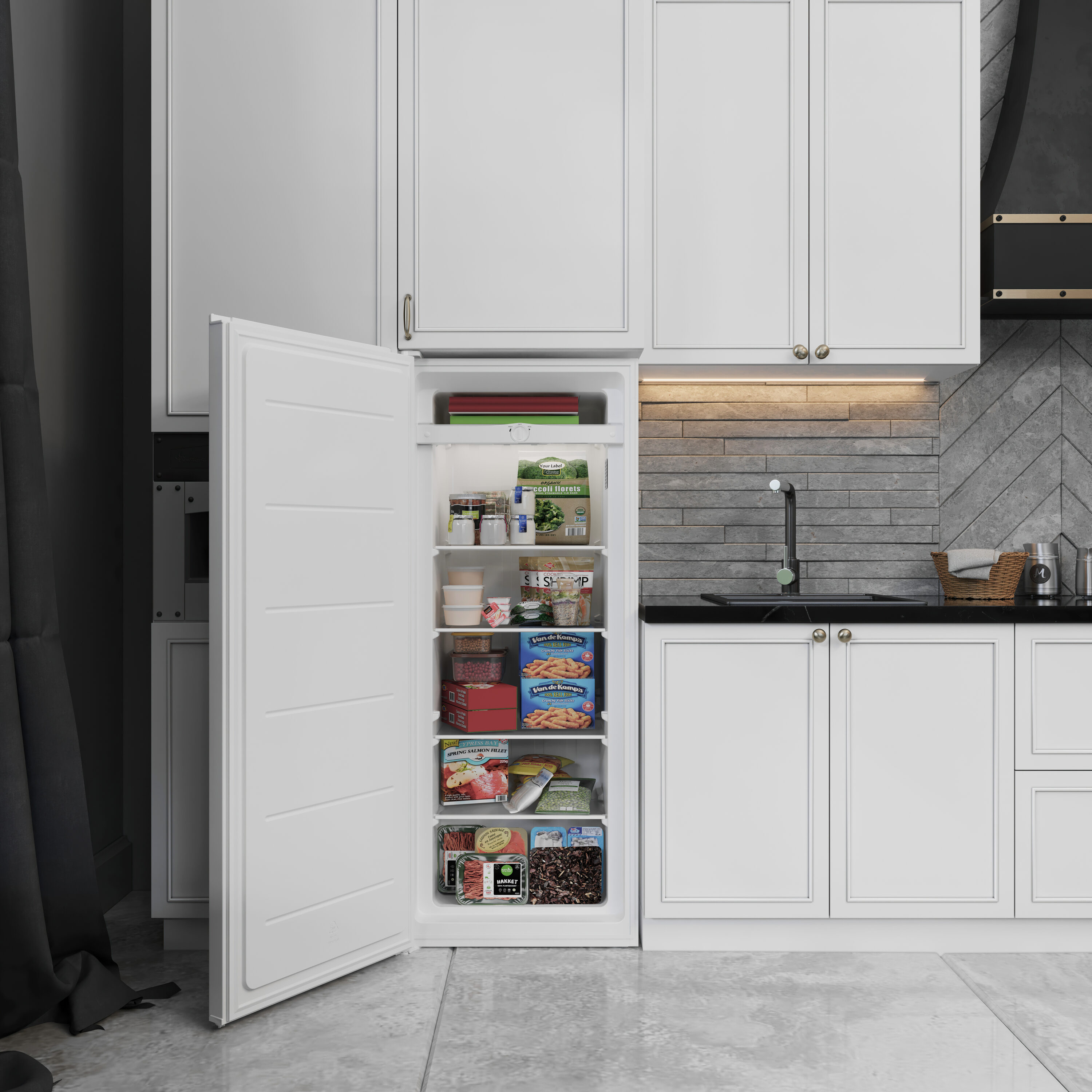 KoolMore 7-cu ft Upright Manual Commercial Freezer in White LOW-RUF-7C ...